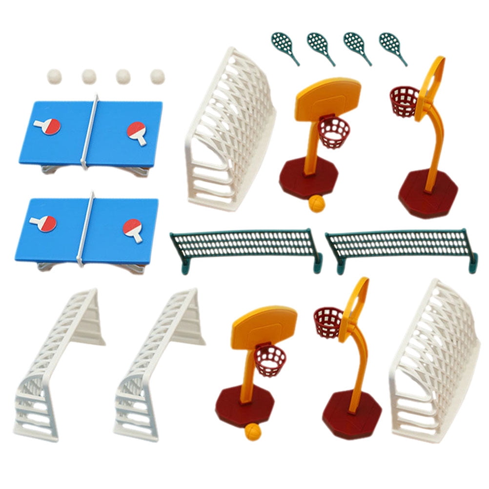 Dollhouse Basketball Hoop Sports Models Plastic Child Toys Miniature ...