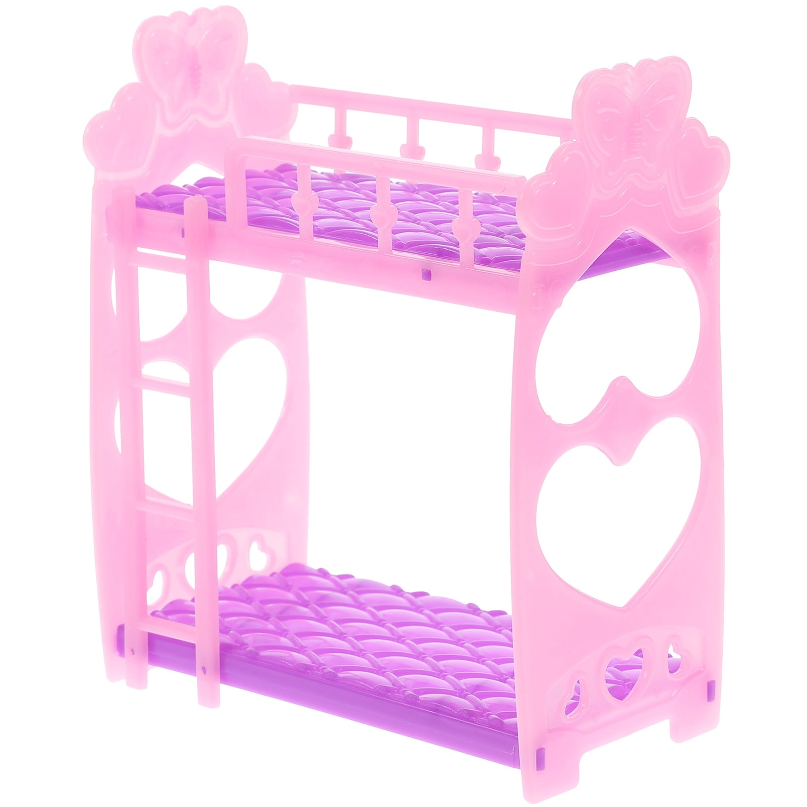 Dollhouse Bunk Bed Double Loft Childrens Toys Furniture Plastic ...