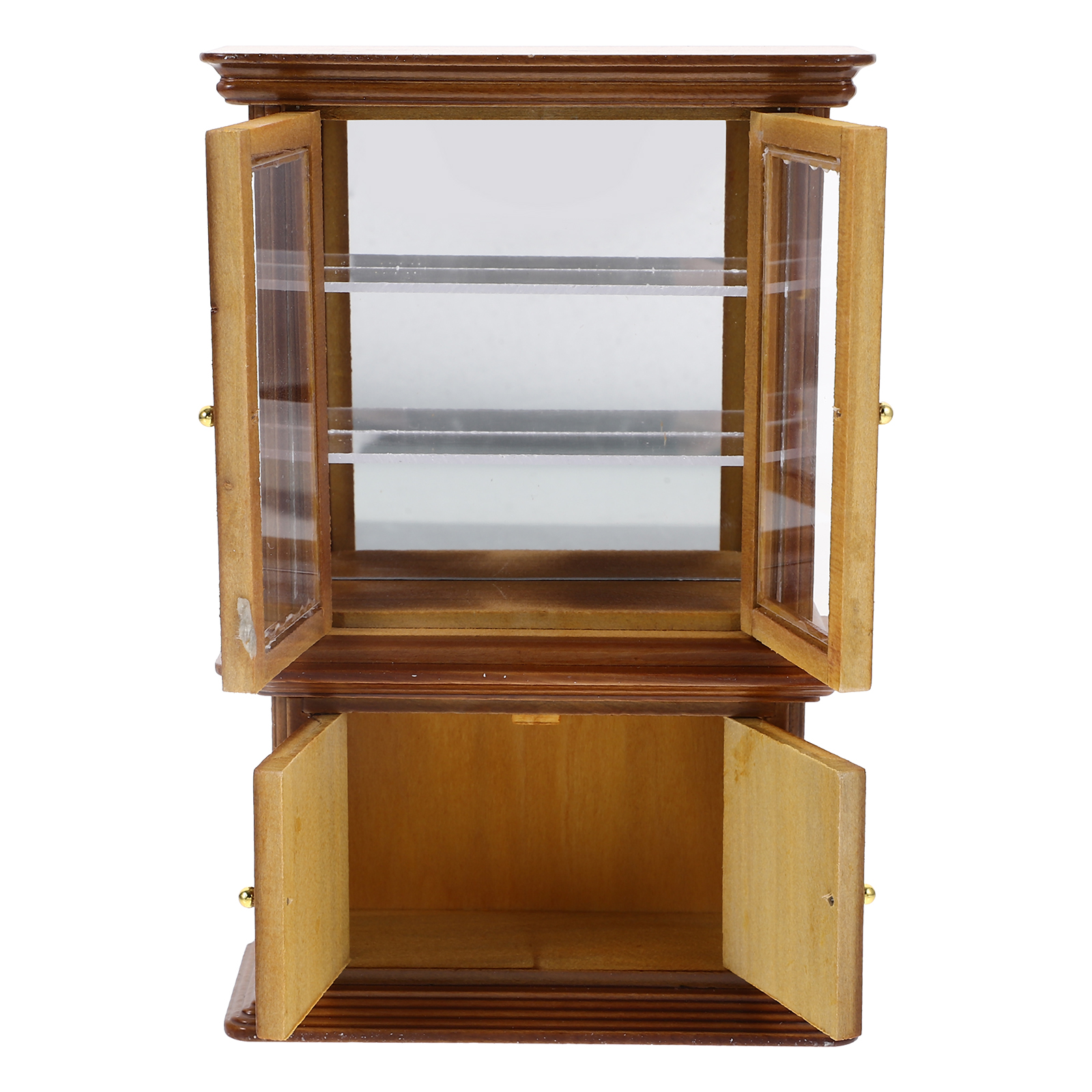 Dollhouse Cabinet Display Shelf Miniature Furniture Dollhouse Accessory ...