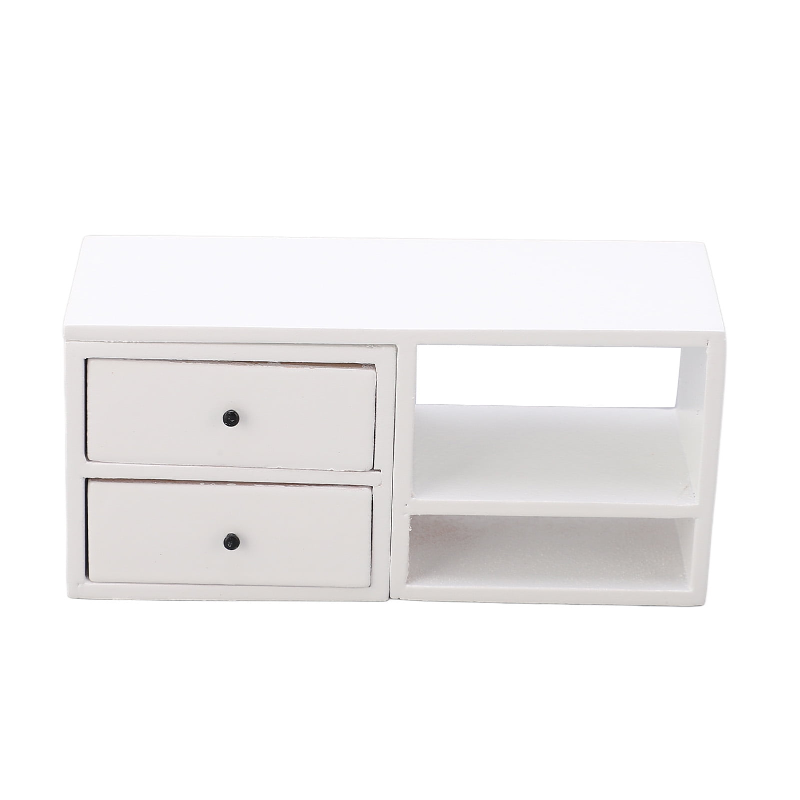 Dollhouse Cabinet Model Miniature Birch Wood Simple Decorative Elegant ...