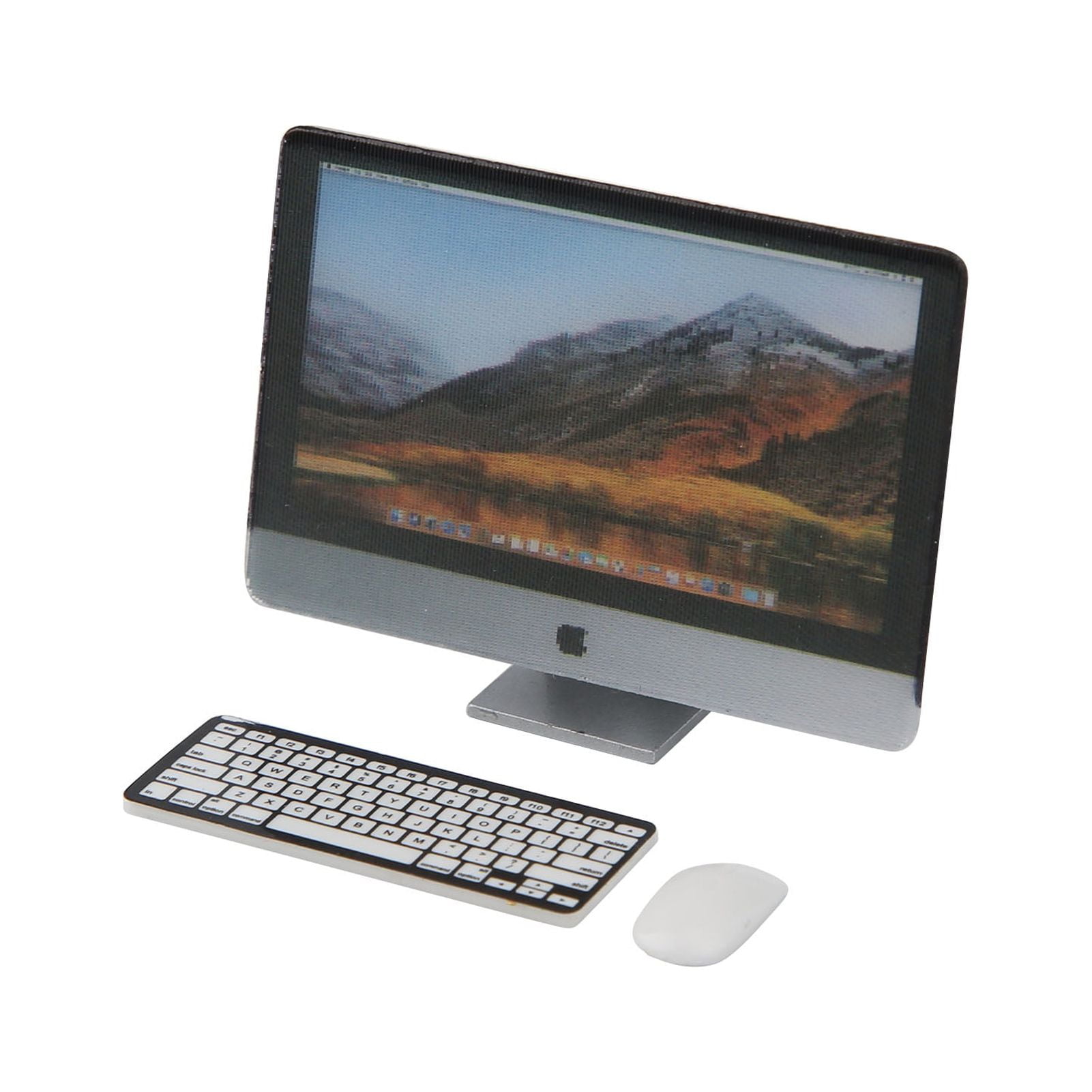 Dollhouse Computer 1:12 Miniature Computer Set Miniature Furniture ...