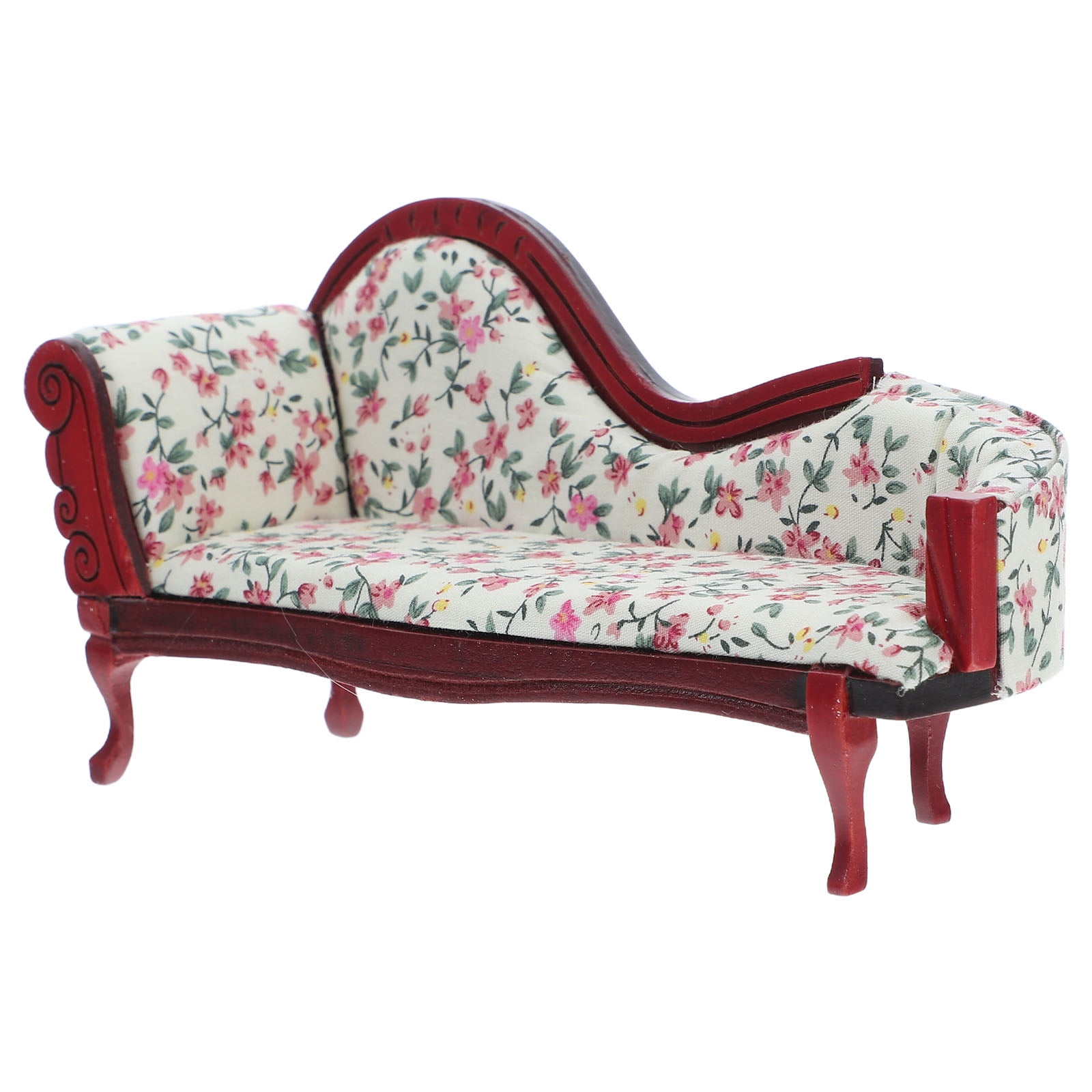 SHOWERORO Dollhouse Chaise Lounge Multi Wood 1Set 6.72X3.14X2.24in ...