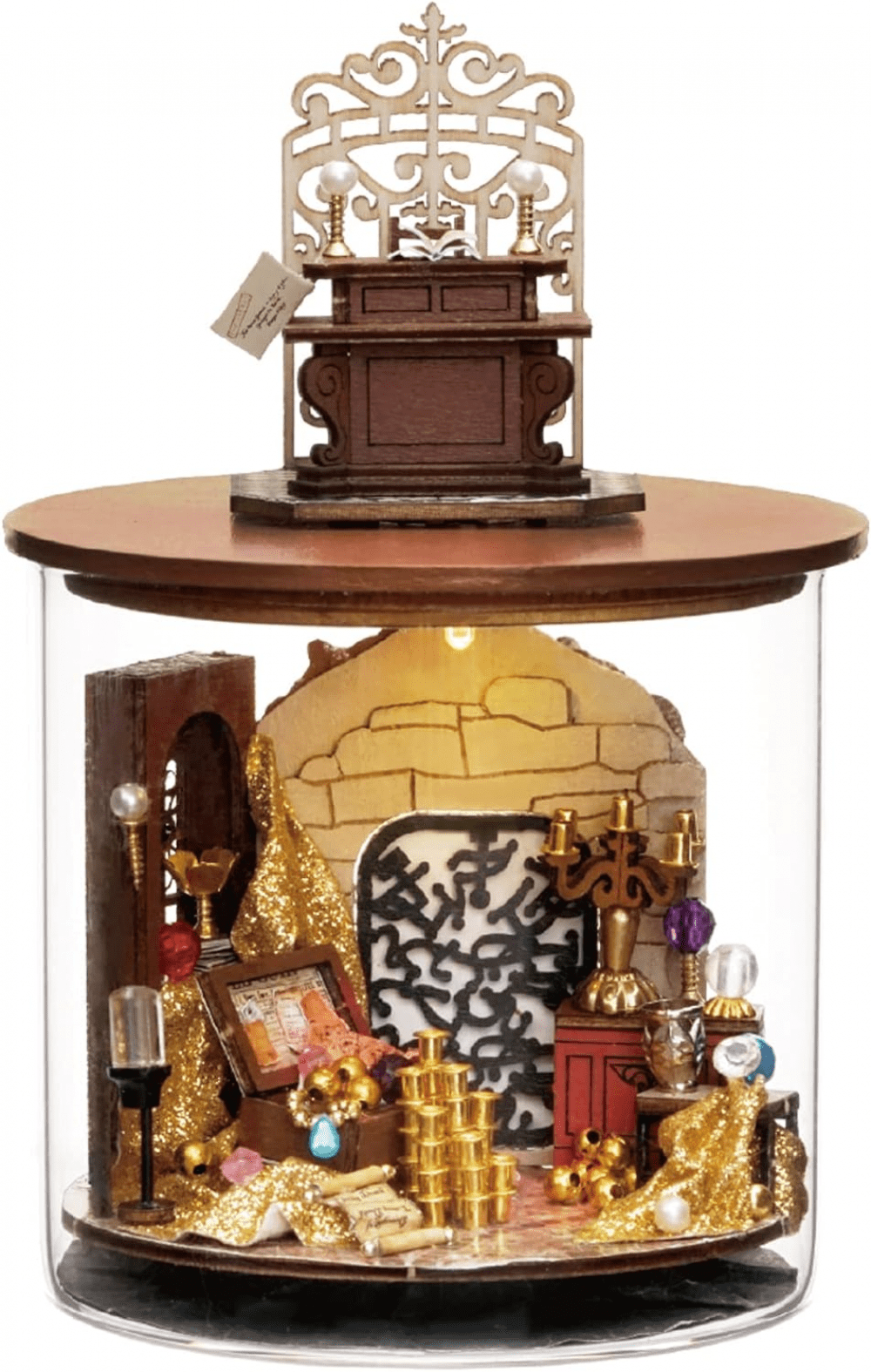 Dollhouse DIY Miniature Wooden Furniture Kit,Mini Handmade Doll House ...