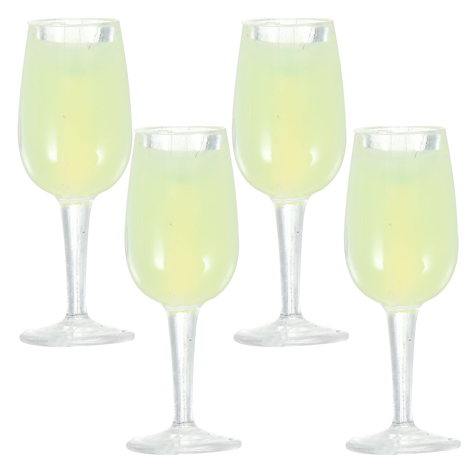 Dollhouse Flutes Mini Goblet Cups Resin Accessories Wine Glasses ...