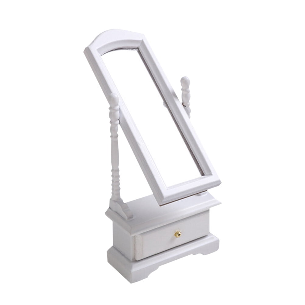 Dollhouse Full Length Mirror Full-length Model Wooden Tiny Monitor ...