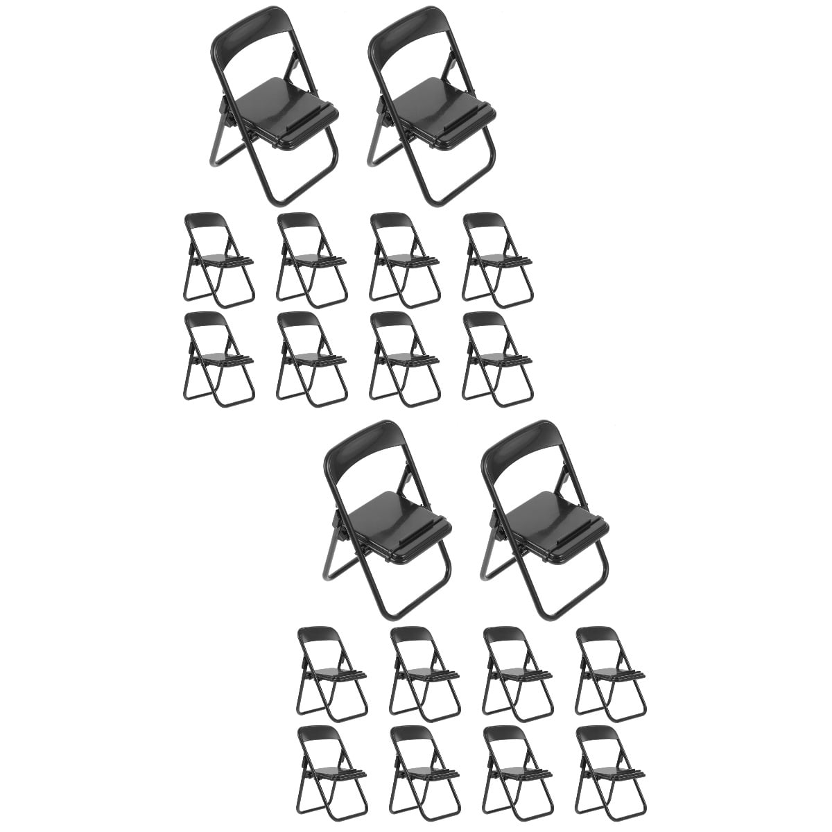 Dollhouse Mini 20 Pcs Chair-shaped Mobile Phone Holder Folding 10pcs ...