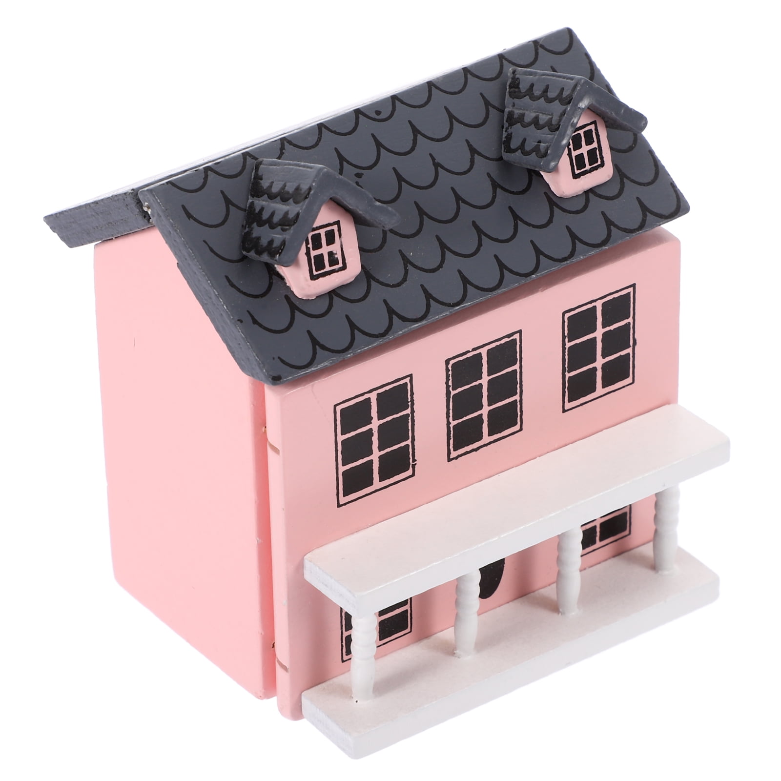 Dollhouse Mini Furniture Villa Dresser Girls Toys Tiny Homes Pink ...