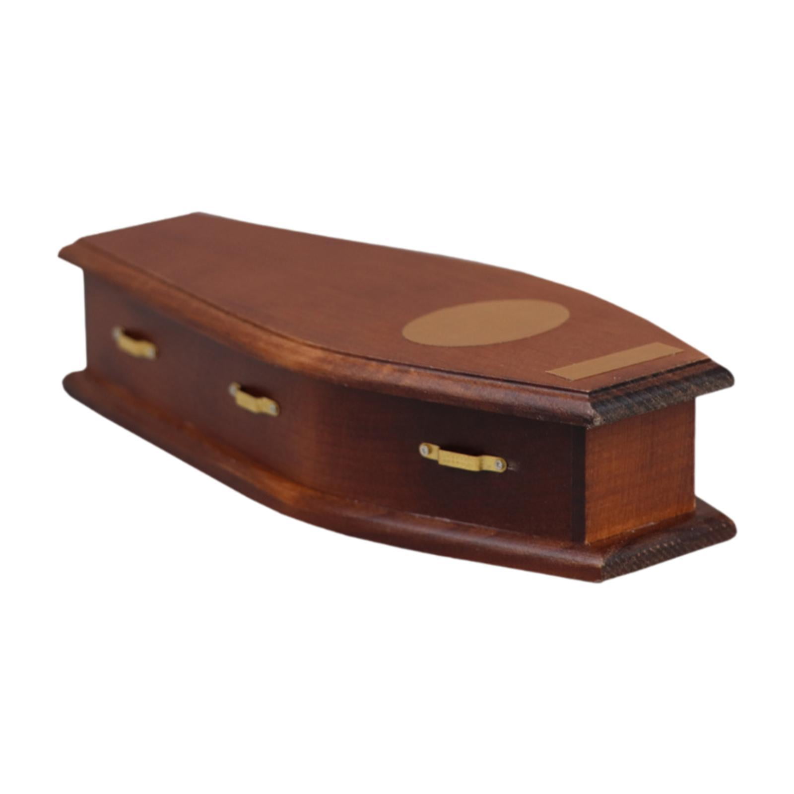 Dollhouse Miniature Casket Wooden Furniture Model Sturdy Wood Design ...