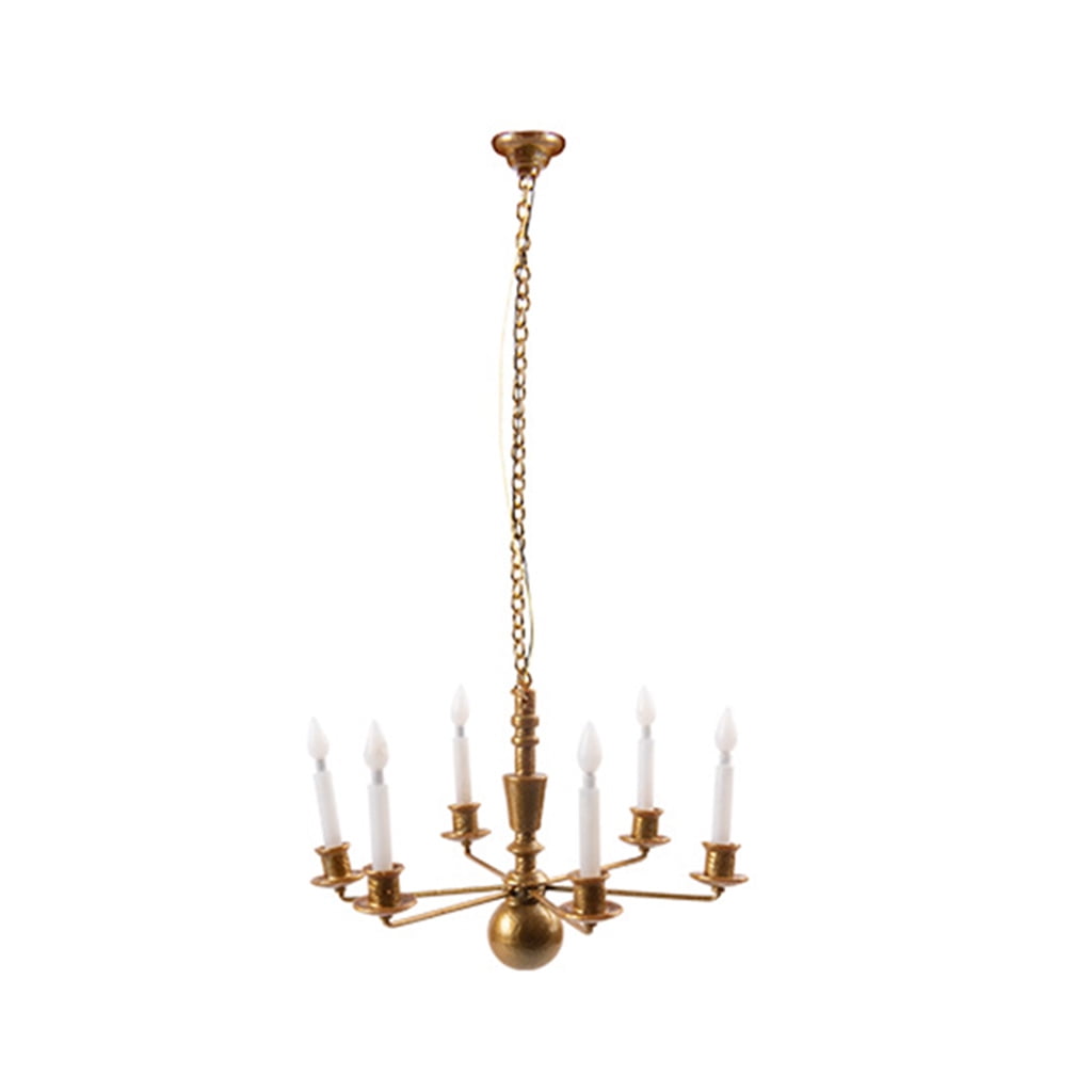 Dollhouse Miniature Ceiling Lamp Scaled Model Light Mini Dollhouse ...