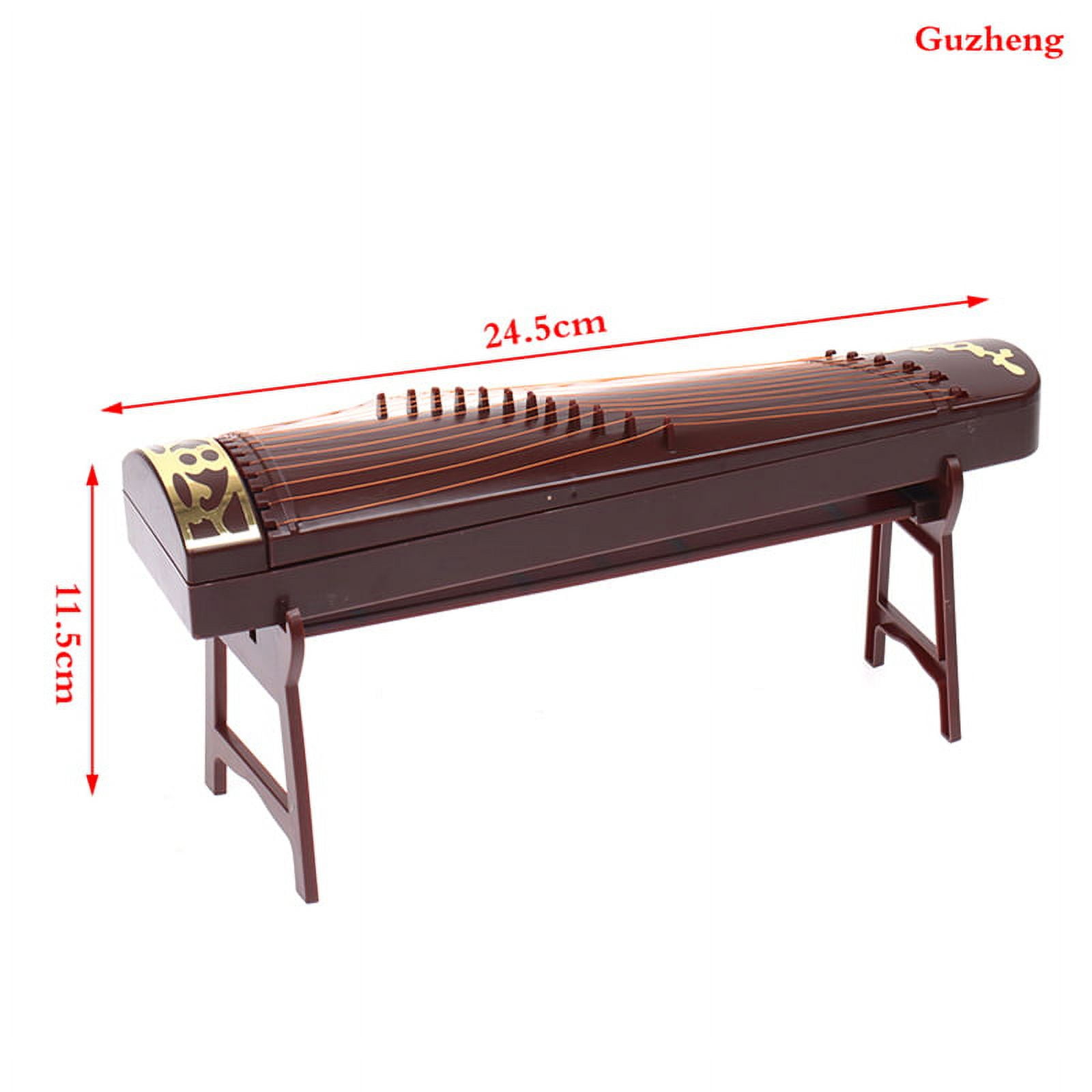 Dollhouse Miniature Folding Screen Flute Lute Guzheng Fan Life Scene ...