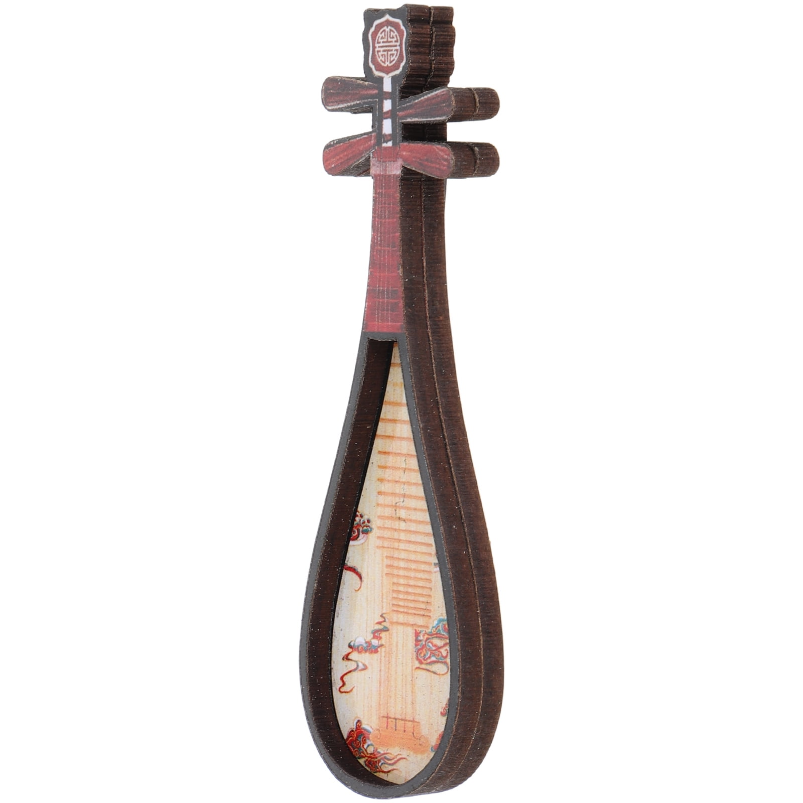 Dollhouse Miniature Pipa Instrument Traditional Chinese Lute Model ...