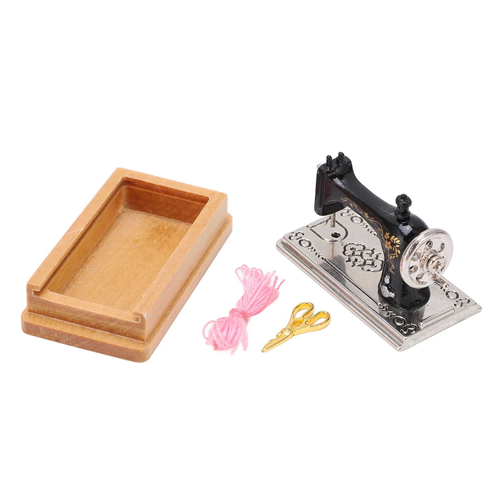 Dollhouse Miniature Sewing Machine Vintage Style Lifelike 1/12 ...