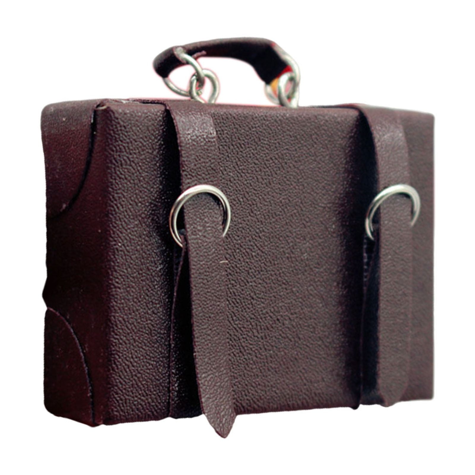 Dollhouse Miniature Suitcase Wood Briefcase - DIY Handbag Ornament Dolls Accessories - Walmart.com