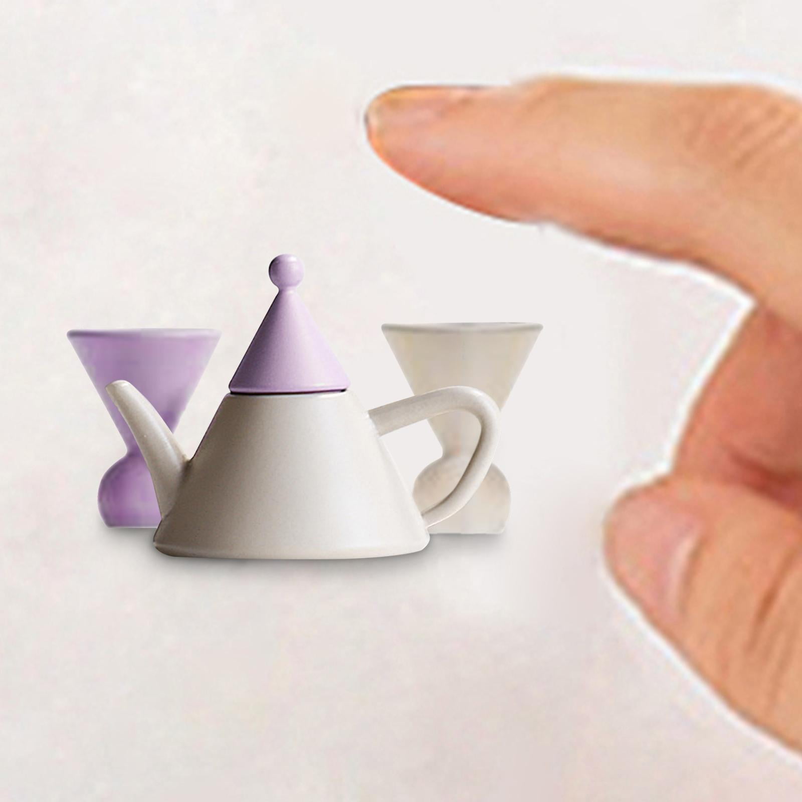 Dollhouse Miniature Tea Kettle Set 1:12 Scale Model Vivid Mini ...