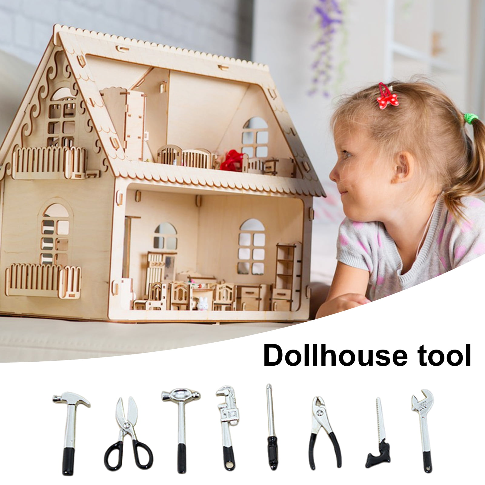 Dollhouse Repair Tools Miniature Dollhouse Tools 8pcs Mini Repair Tool ...