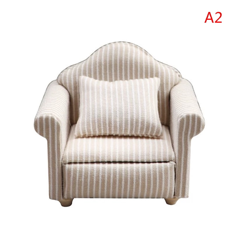 Dollhouse Sofa Micro Scene Handmade Assembly DIY Model Miniature ...