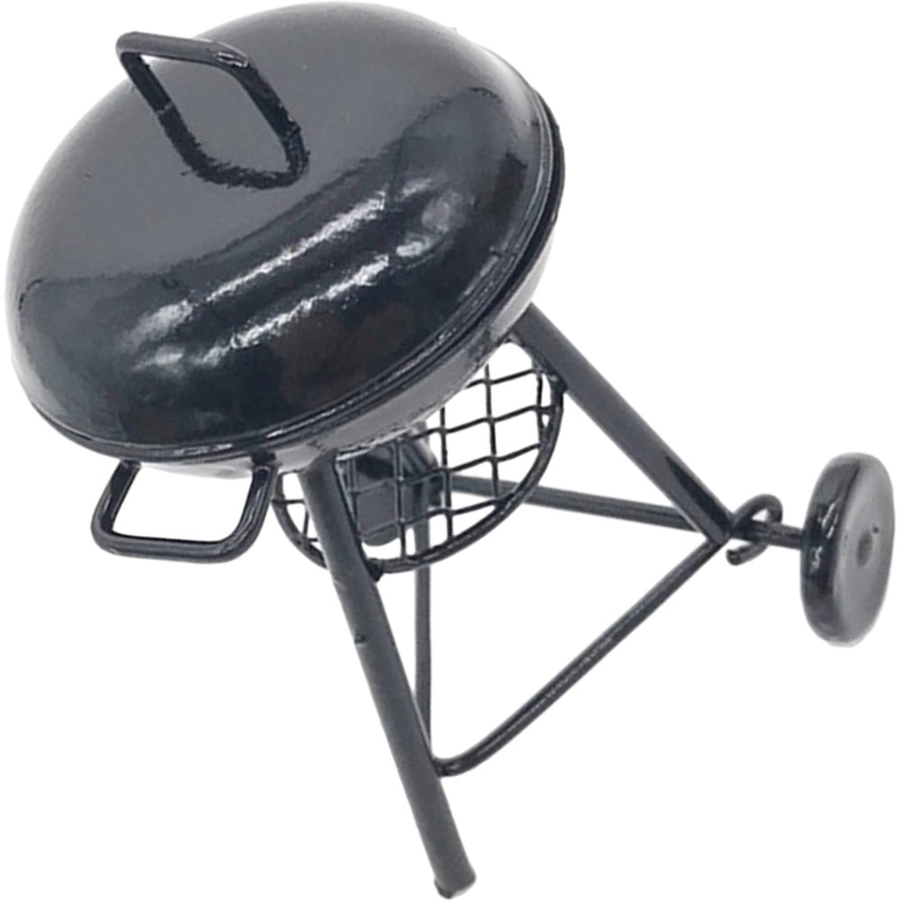 Dollhouse Toys Mini Bbq Decoration Miniature Grill Model Iron Cooking ...