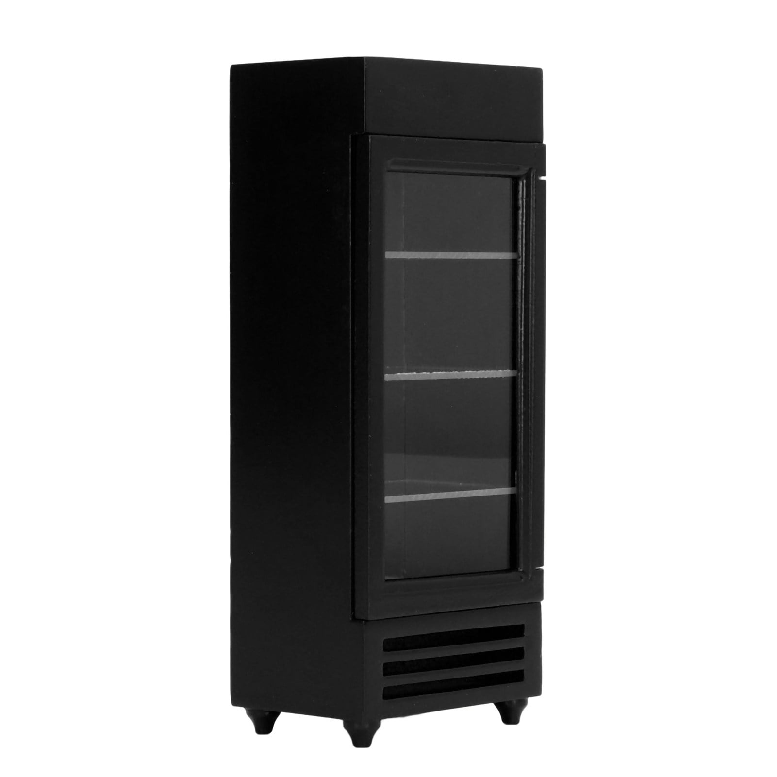 Dollhouse Vertical Refrigerator 1:12 Wood High Simulation Stimulate ...