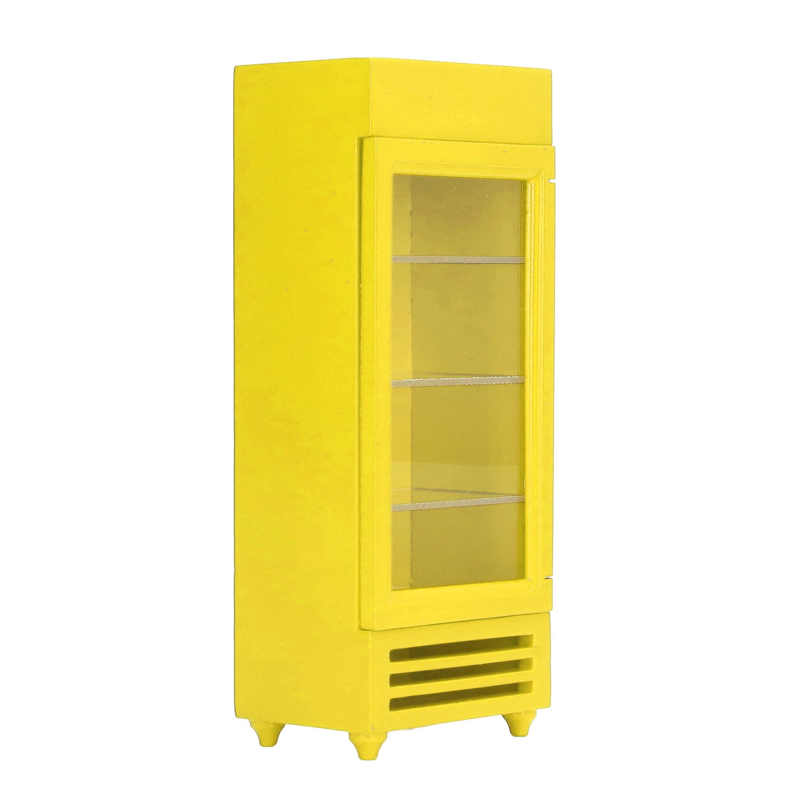 Dollhouse Vertical Refrigerator 1:12 Wood High Simulation Stimulate ...
