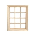 Dollhouse Window 1/12 12 Pane Window Frame Model for Photo Props Living ...