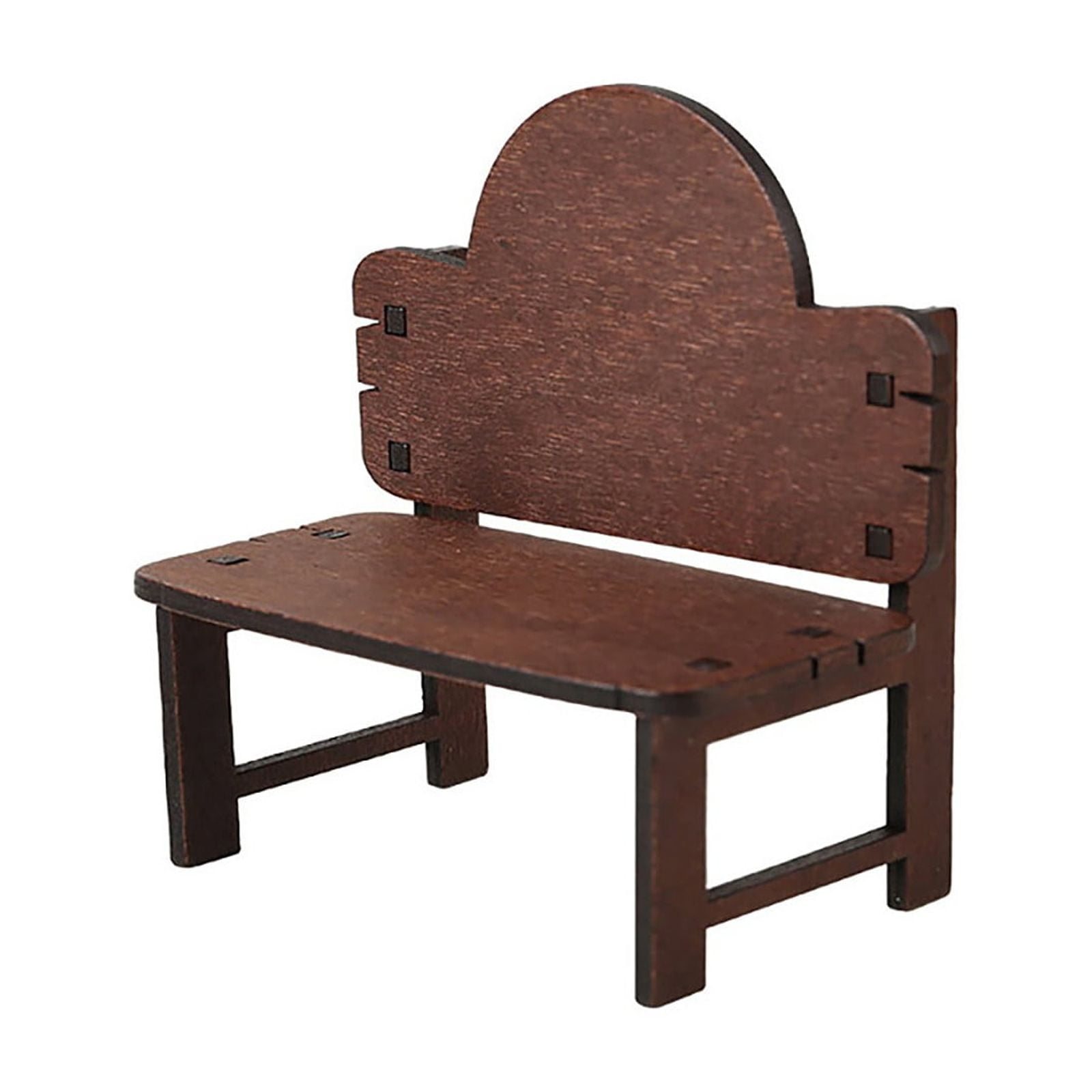 Dollhouse Wooden Garden Bench Miniature Chair: Mini Garden Bench Photo ...