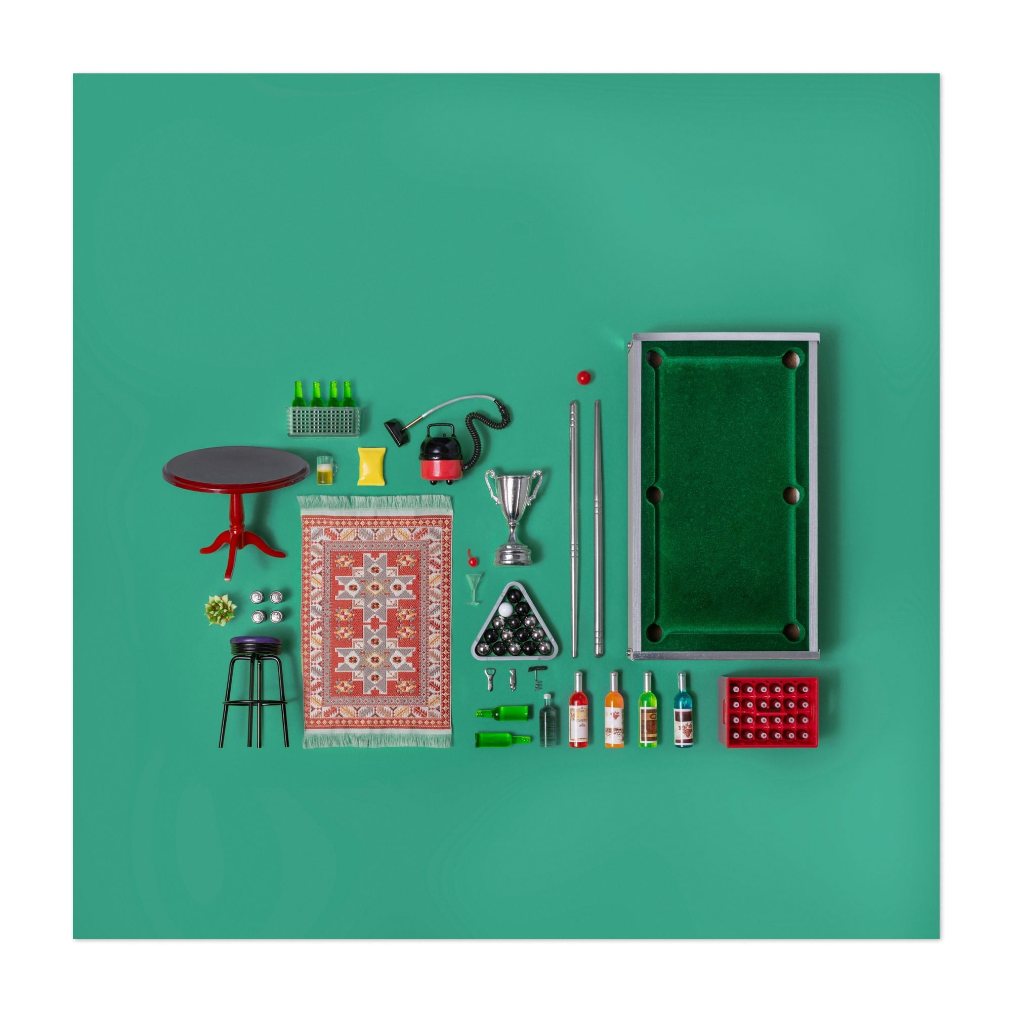Dollhouse inventory / dark green - Photography Bar Vintage Unframed ...