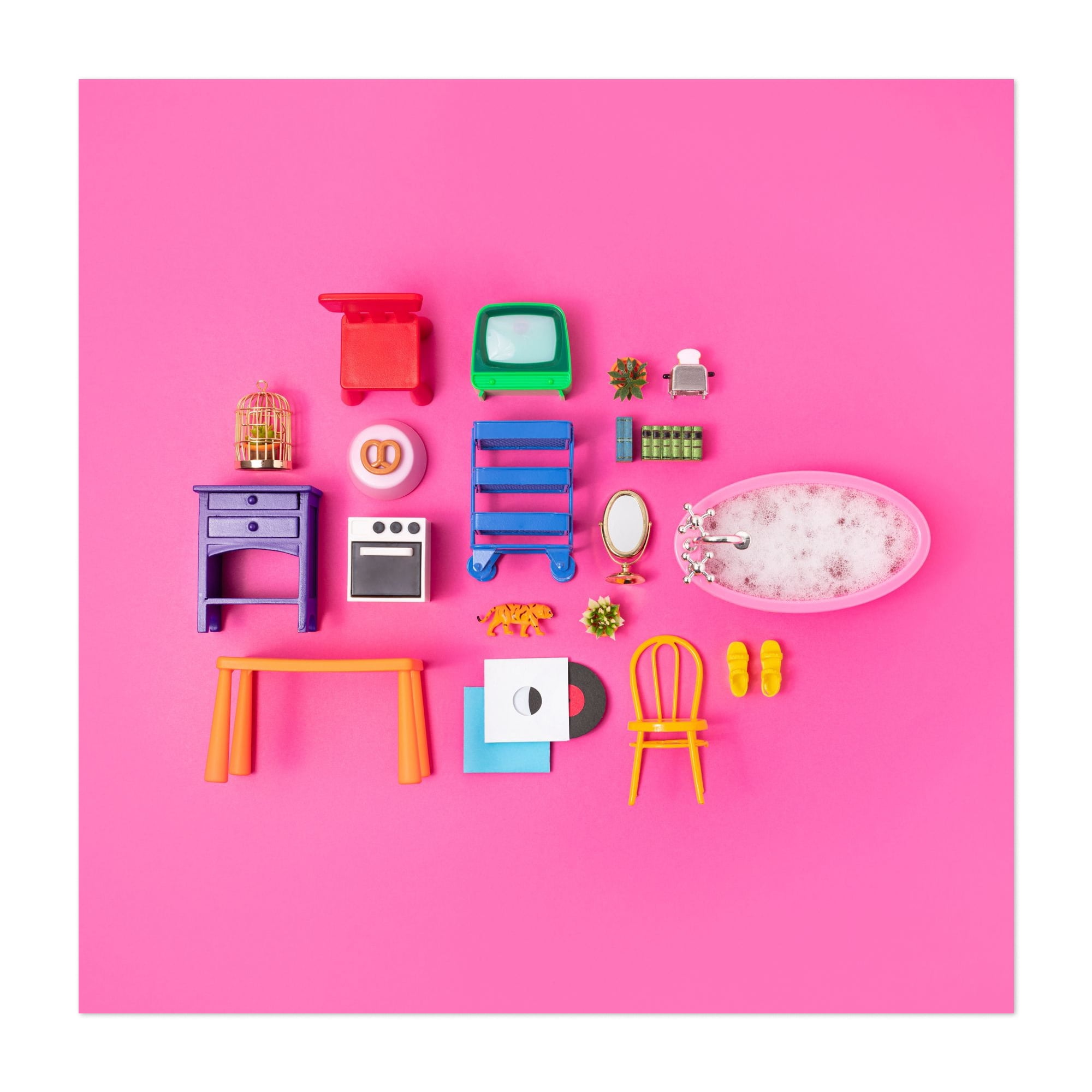 Dollhouse inventory / pink - Photography Pop Art Modern Art Whimsical ...