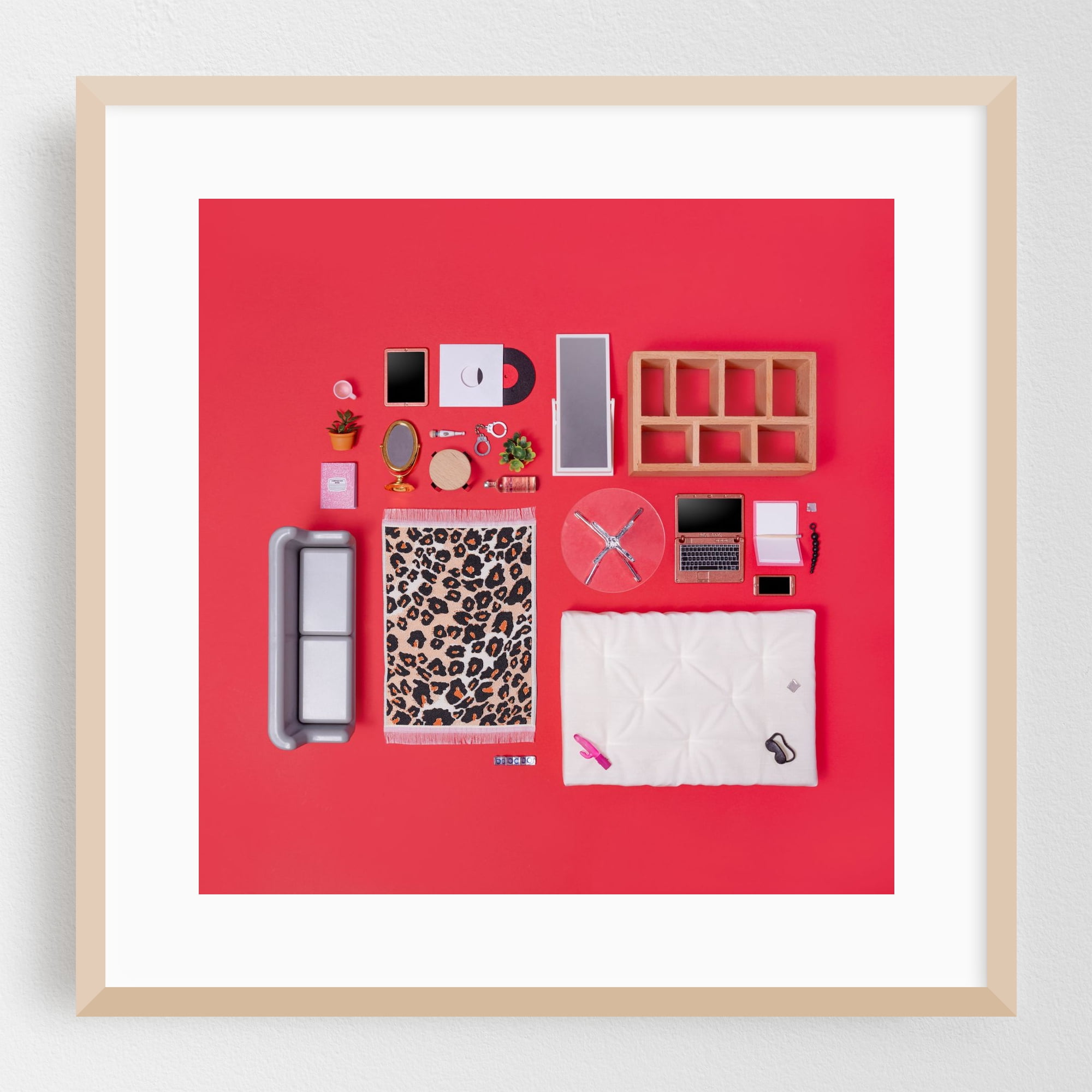 Dollhouse inventory / red - Photography Modern Art Minimalist Pattern ...