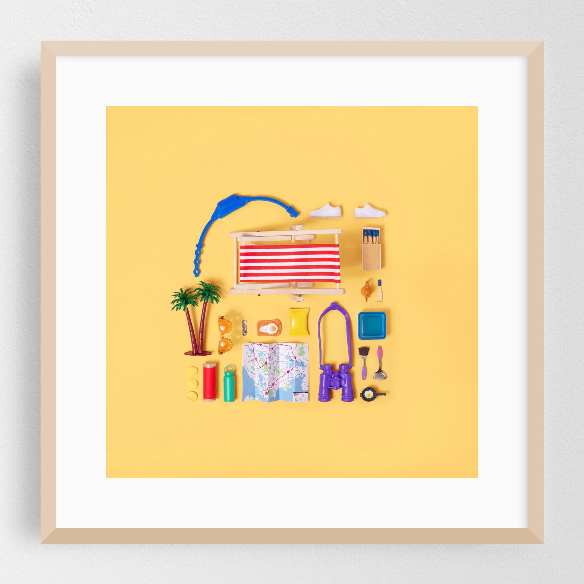 Dollhouse inventory / soft yellow - Photography Map Travel Poster ...