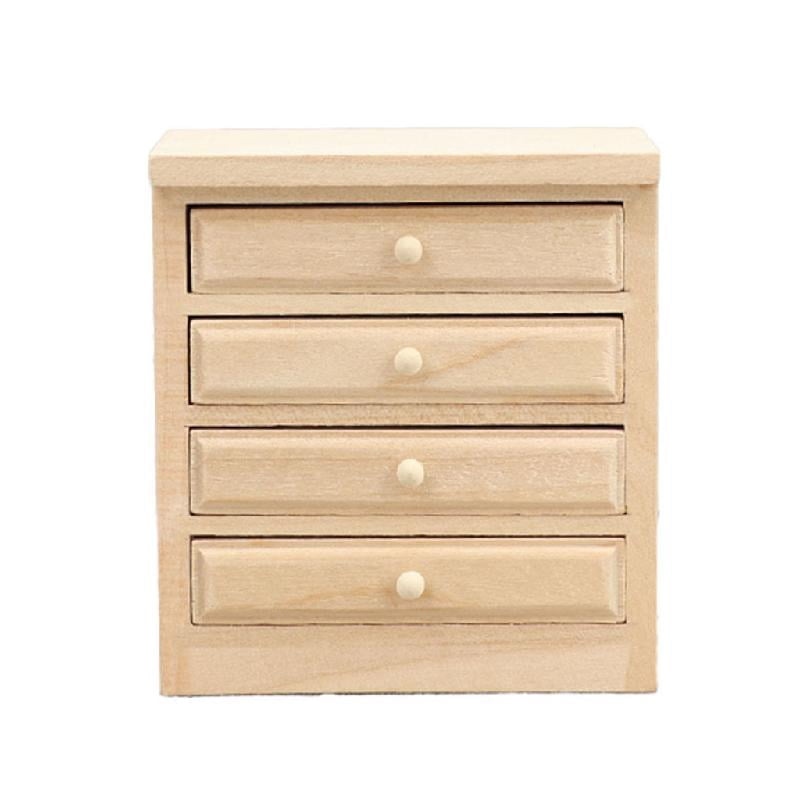 Dollhouses Miniature Cabinet Wooden Kitchen Scene Display Accessories 1 ...