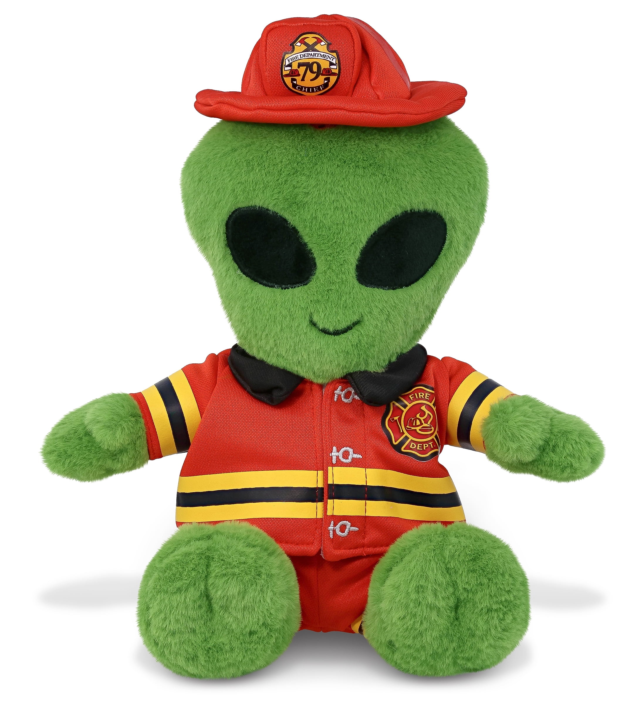 DolliBu Alien Firefighter Stuffed Animal - Super Soft Alien Fireman Toy ...