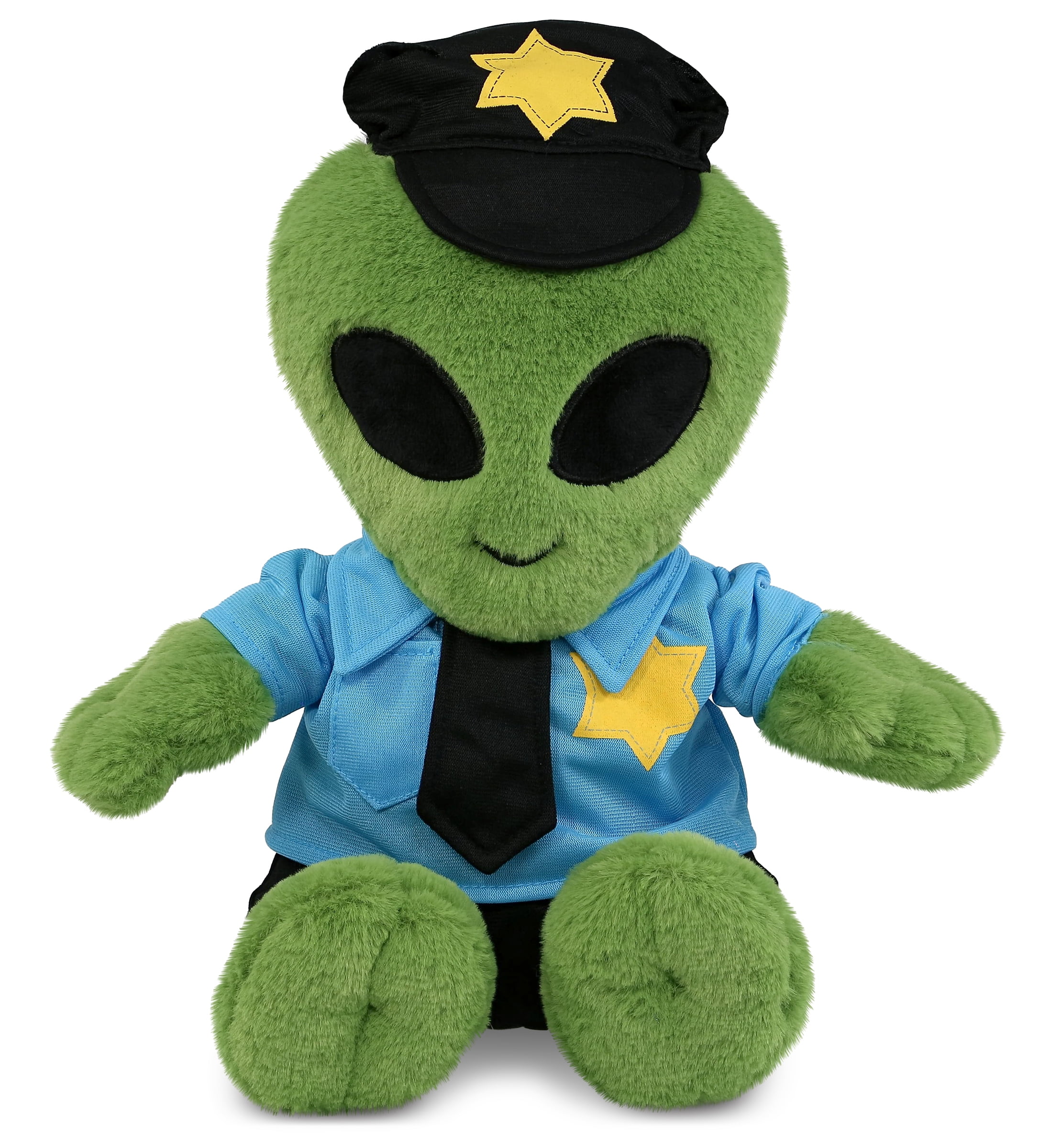 DolliBu Alien Police Officer Plush Toy – Super Soft Alien Cop Stuffed ...