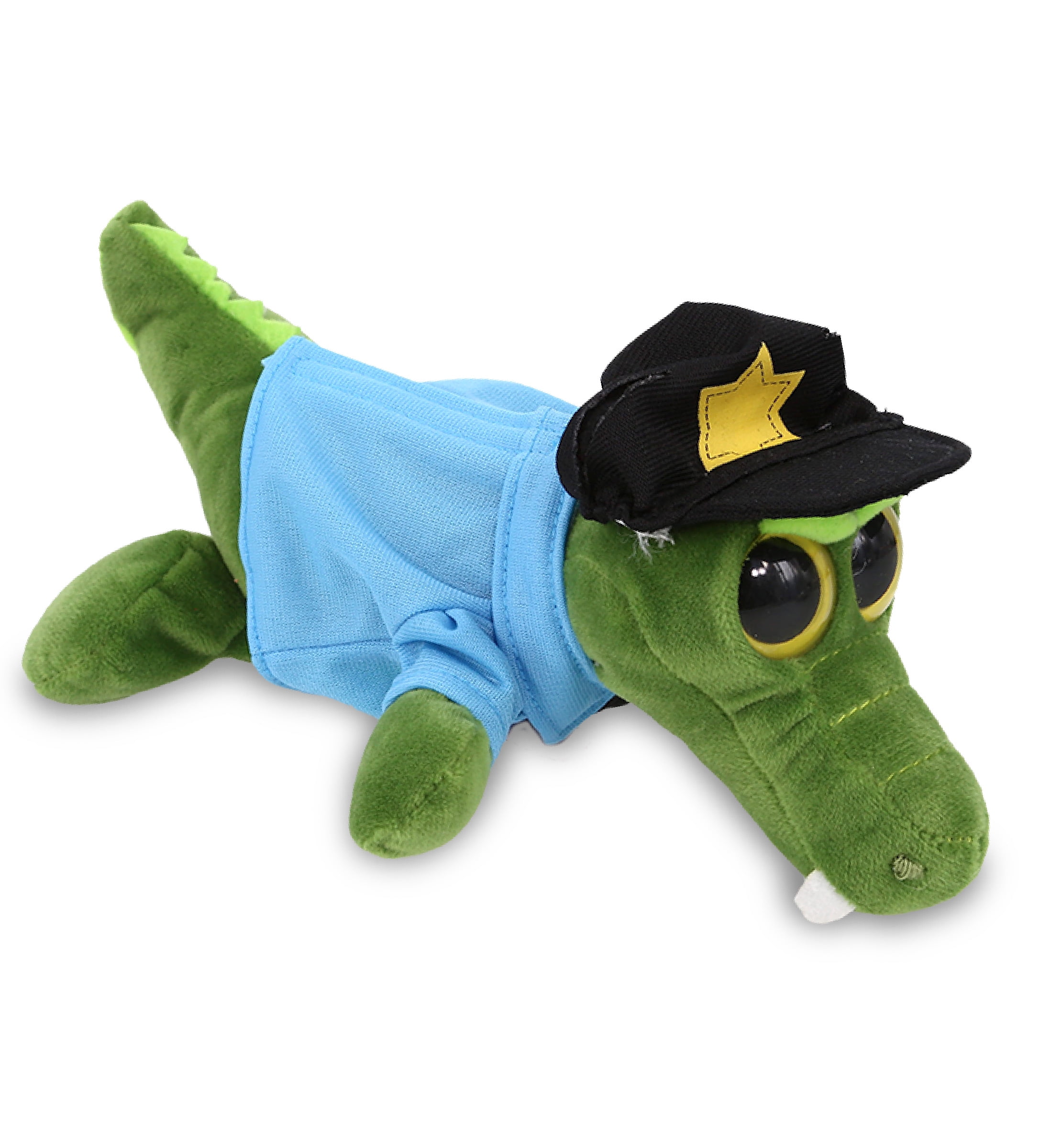 DolliBu Alligator with Big Eye Police Officer Plush Toy - Super Soft ...