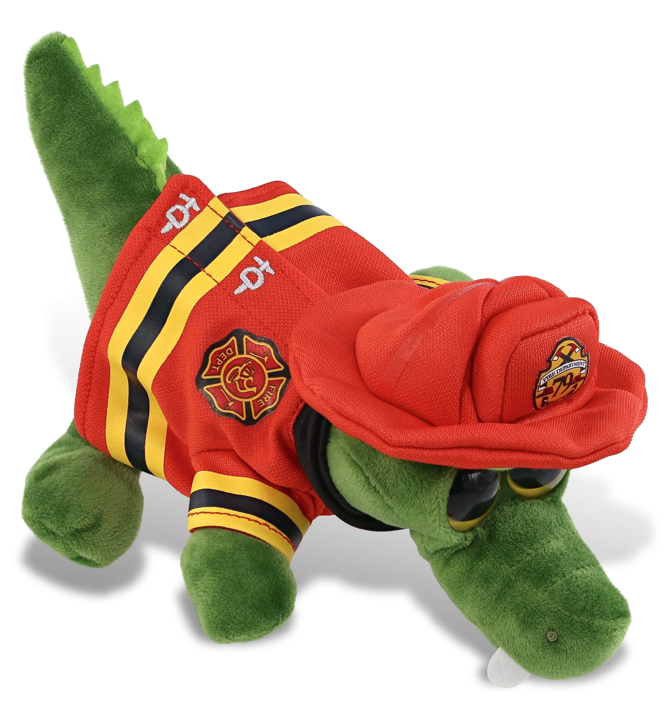 DolliBu Alligator Firefighter Stuffed Animal - Big Eye Alligator ...