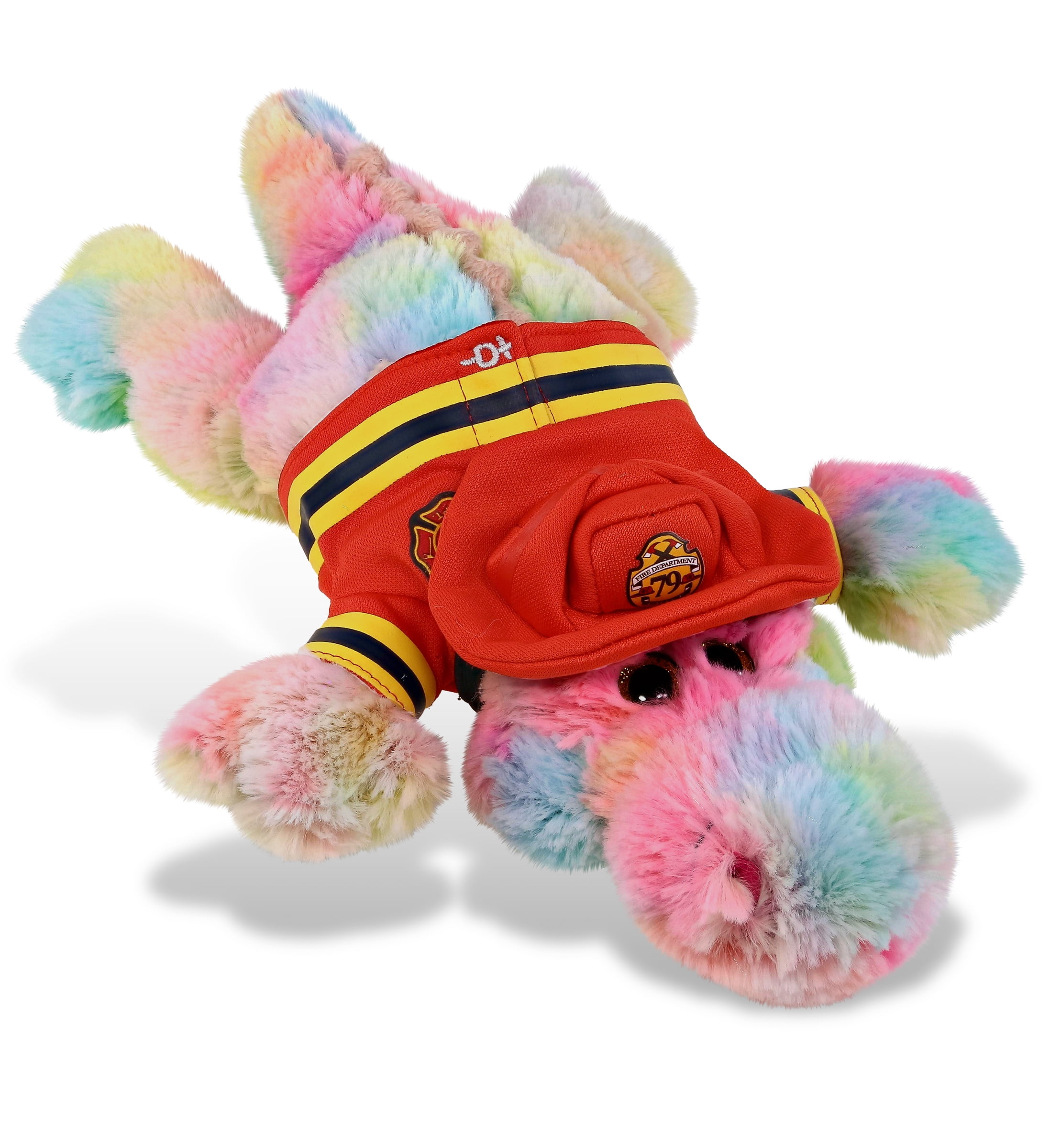 DolliBu Alligator Firefighter Stuffed Animal - Rainbow Alligator ...