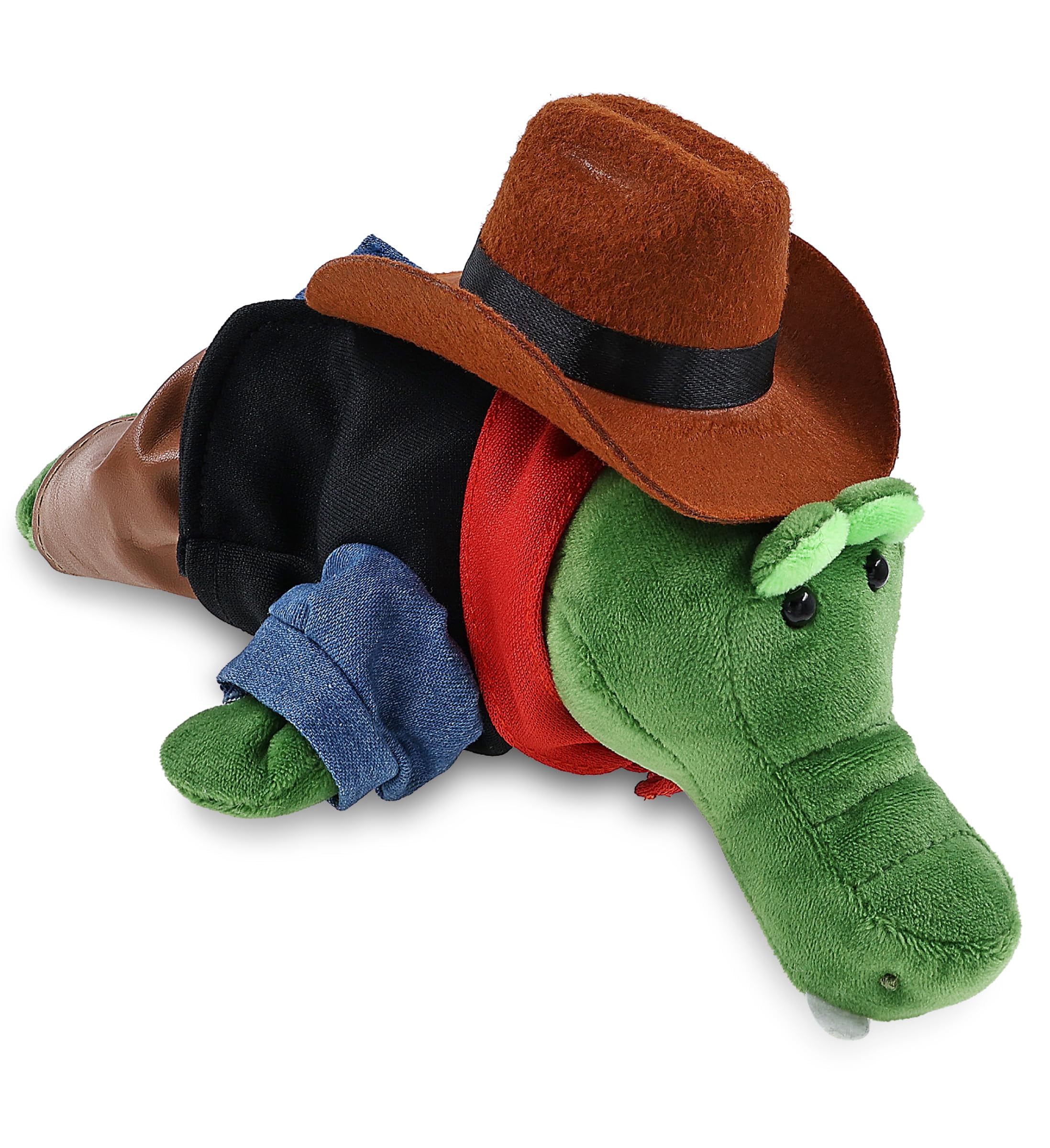 DolliBu Alligator Stuffed Animal Cowboy Plush - Western-Themed ...