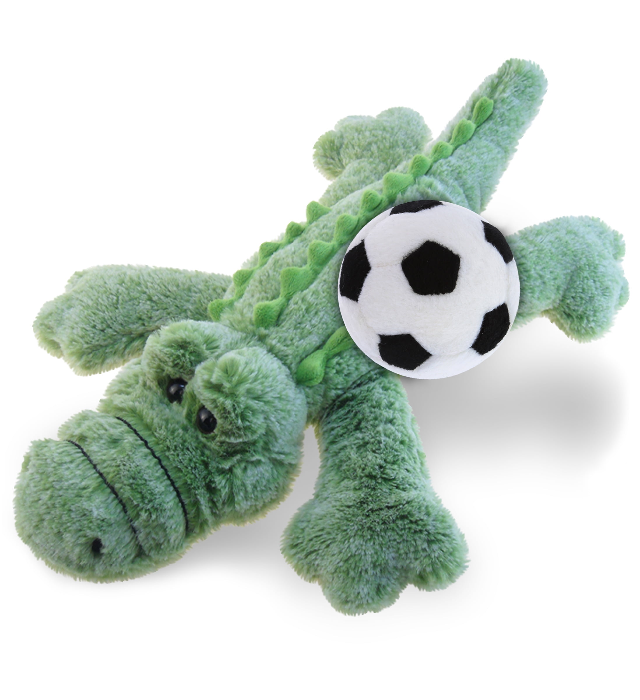 DolliBu Alligator Stuffed Animal with Soccer Ball Plush - Soft Huggable ...