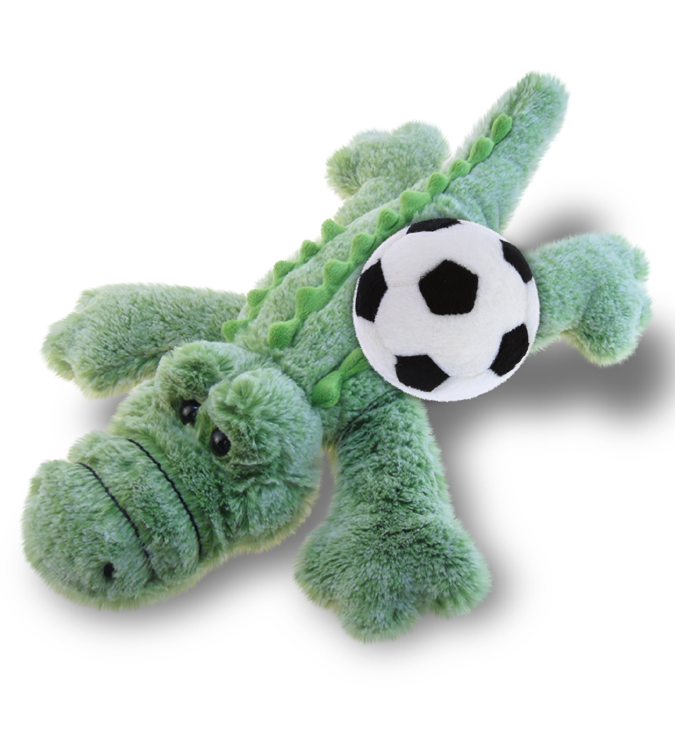 DolliBu Alligator Stuffed Animal with Soccer Ball Plush - Soft Huggable ...