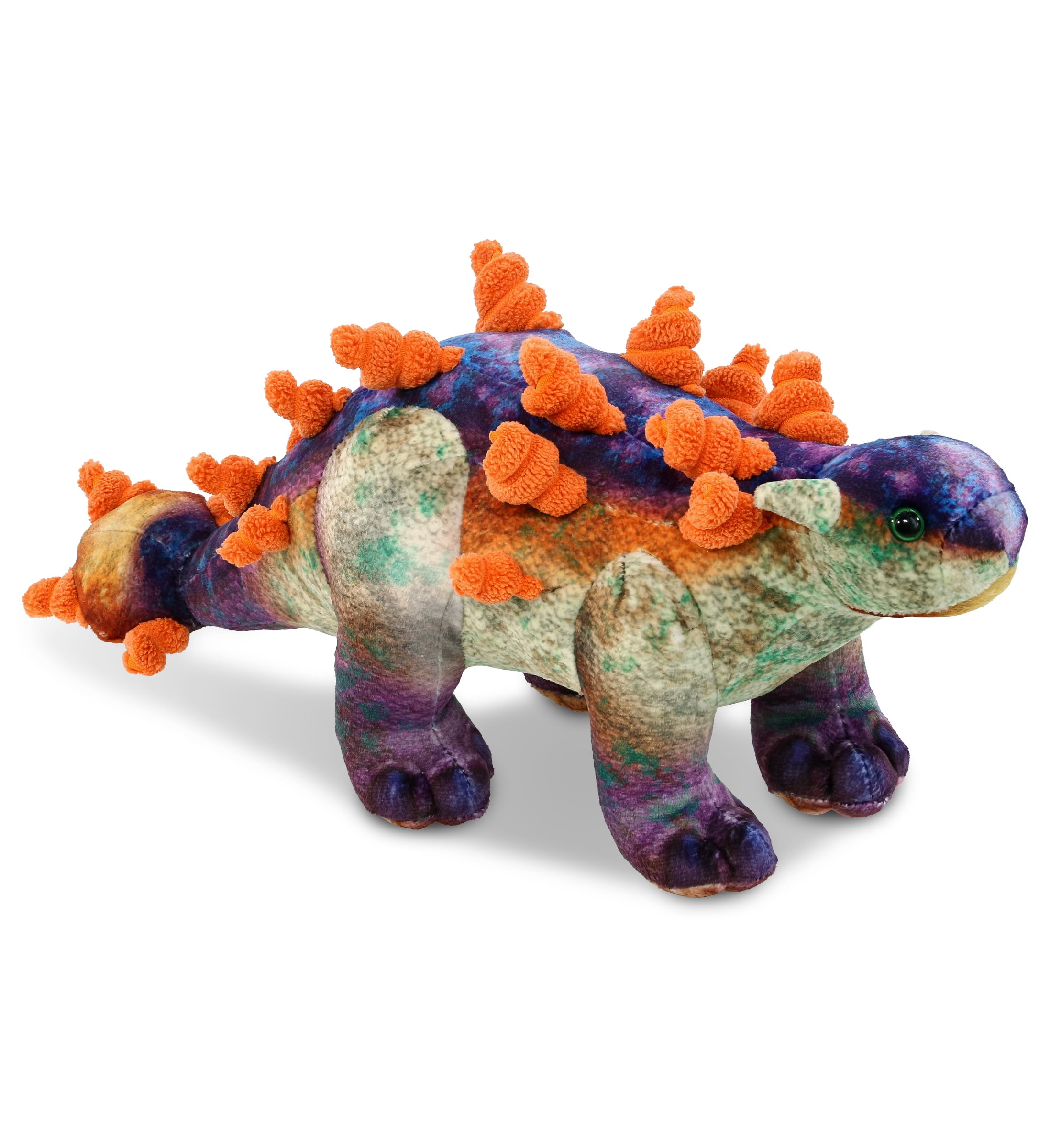 DolliBu Ankylosaurus Dinosaur Stuffed Animal - Huggable Dinosaur Plush ...