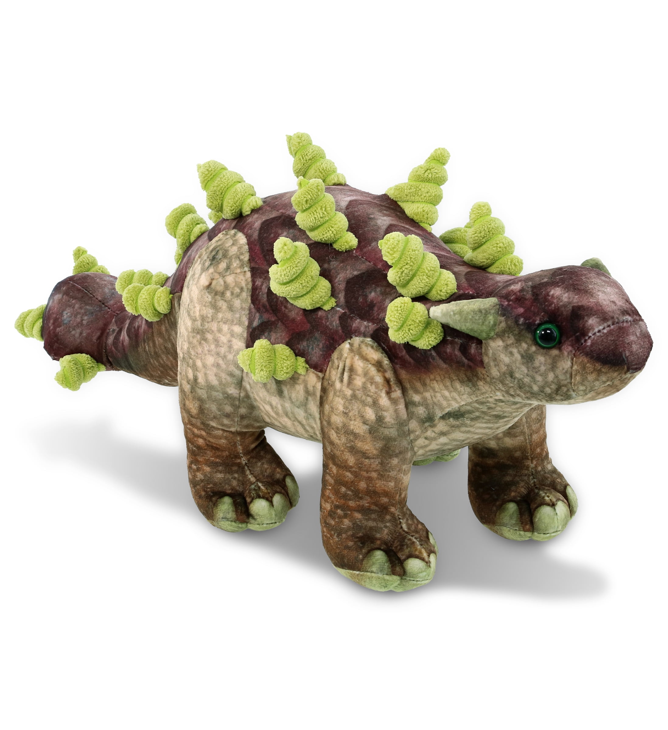 DolliBu Ankylosaurus Dinosaur Stuffed Animal - Huggable Dinosaur Plush ...