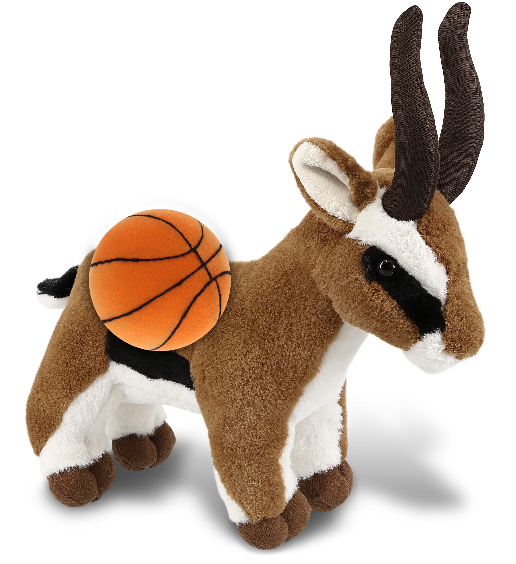 DolliBu Antelope Stuffed Animal with Basketball Plush – Soft Huggable ...