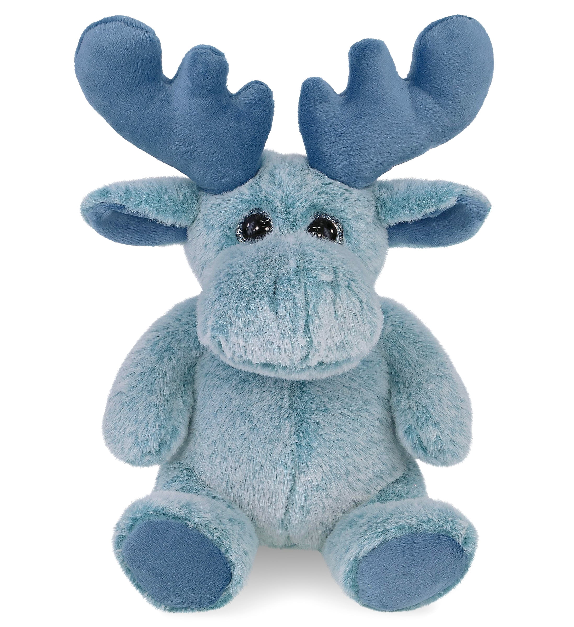 DolliBu Baby Blue Moose Stuffed Animal - Super Soft Stuffed Animals for ...