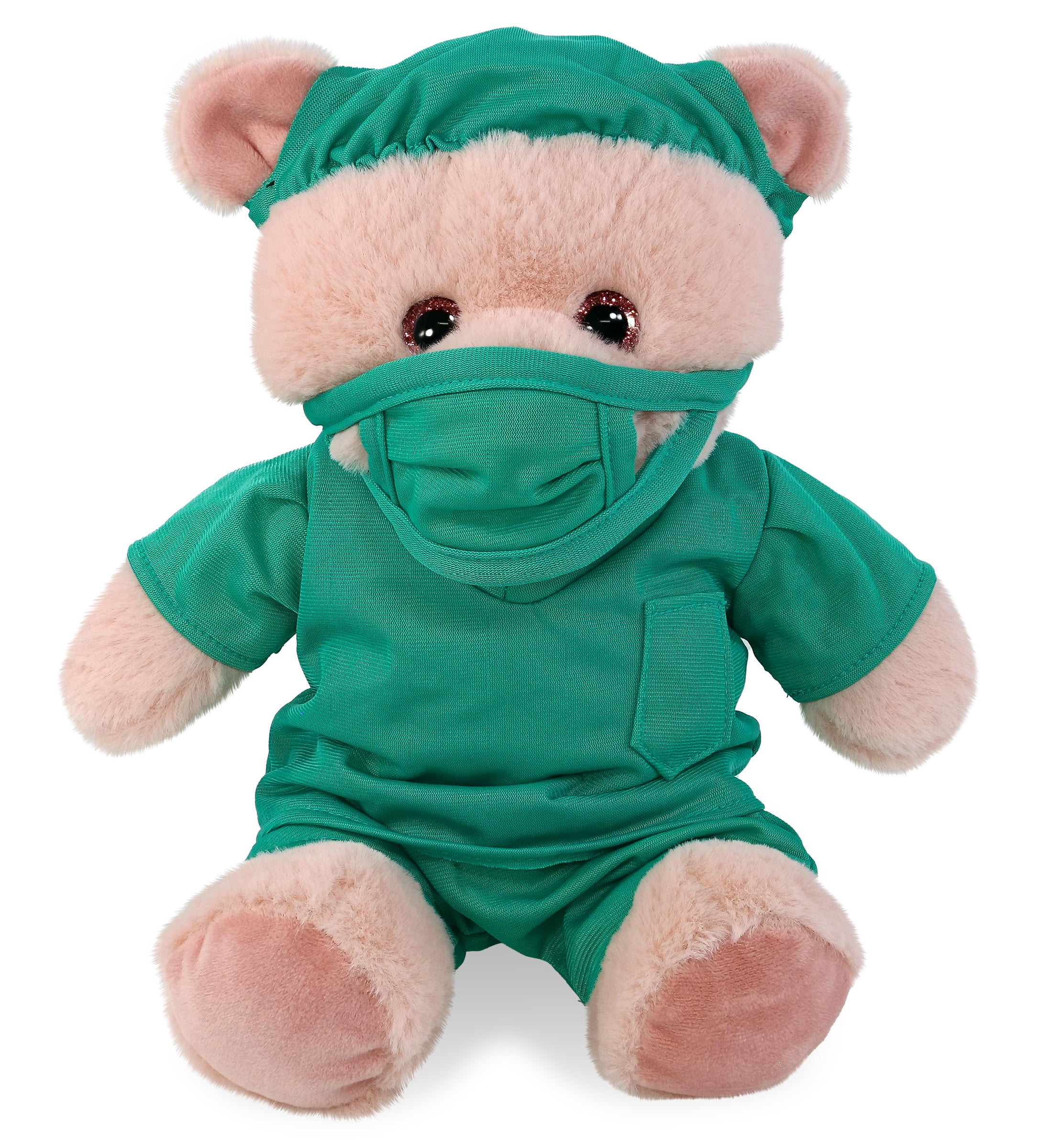 DolliBu Baby Pink Bear Doctor Plush Toy - Super Soft Bear Doctor ...