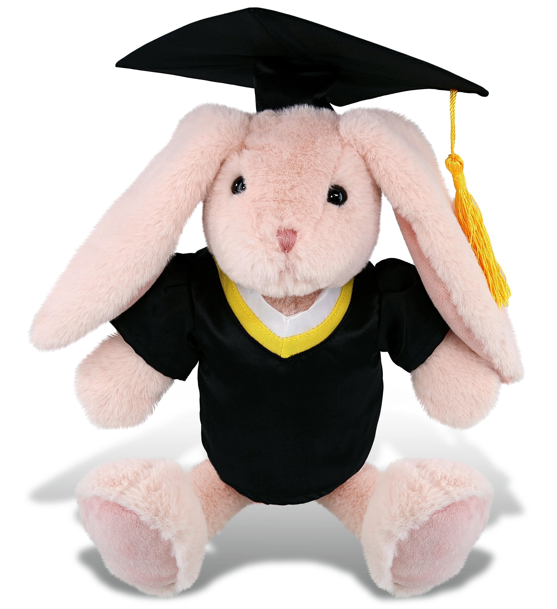 DolliBu Baby Pink Rabbit Graduation Plush Toy - Soft Huggable ...