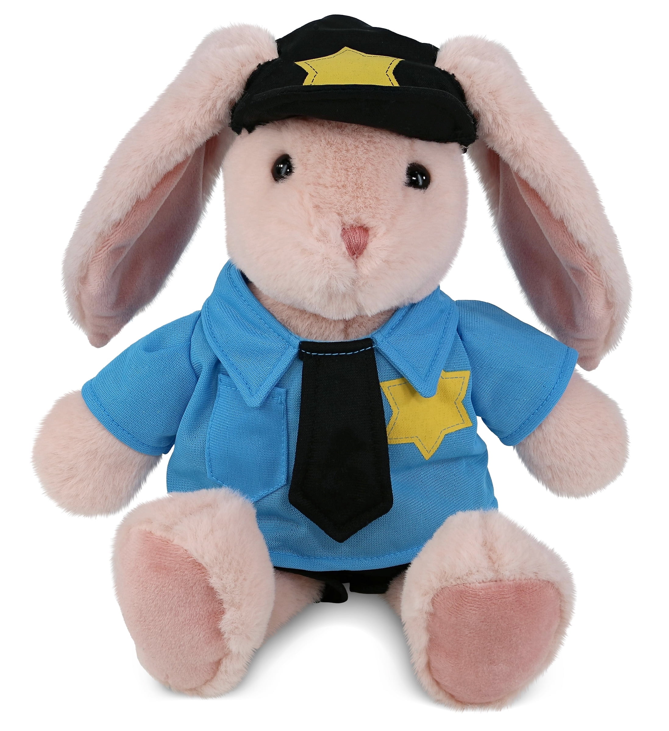 DolliBu Baby Pink Rabbit Police Officer Plush Toy – Super Soft Pink ...
