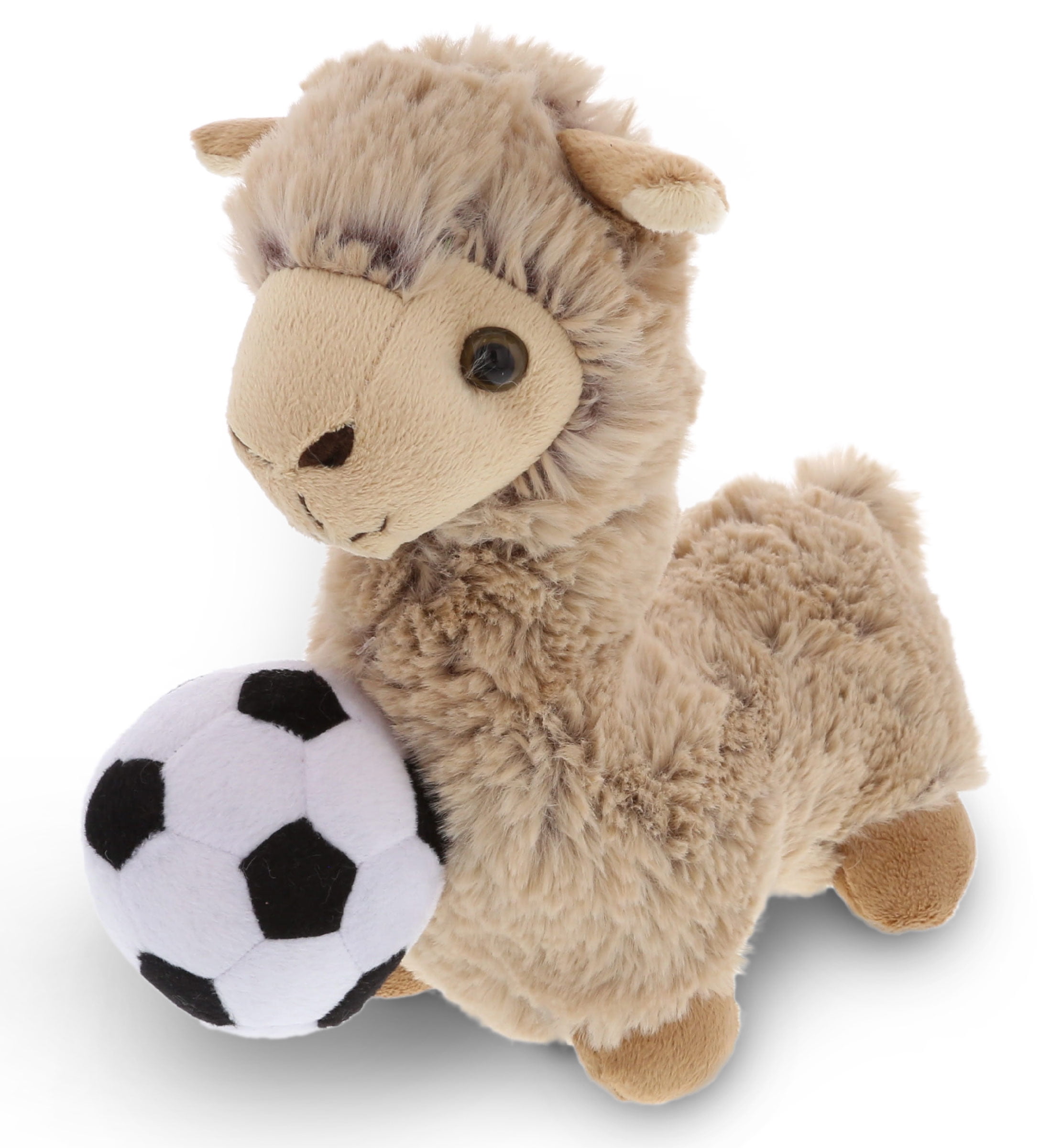 DolliBu Beige Llama Stuffed Animal with Soccer Ball Plush - Soft ...