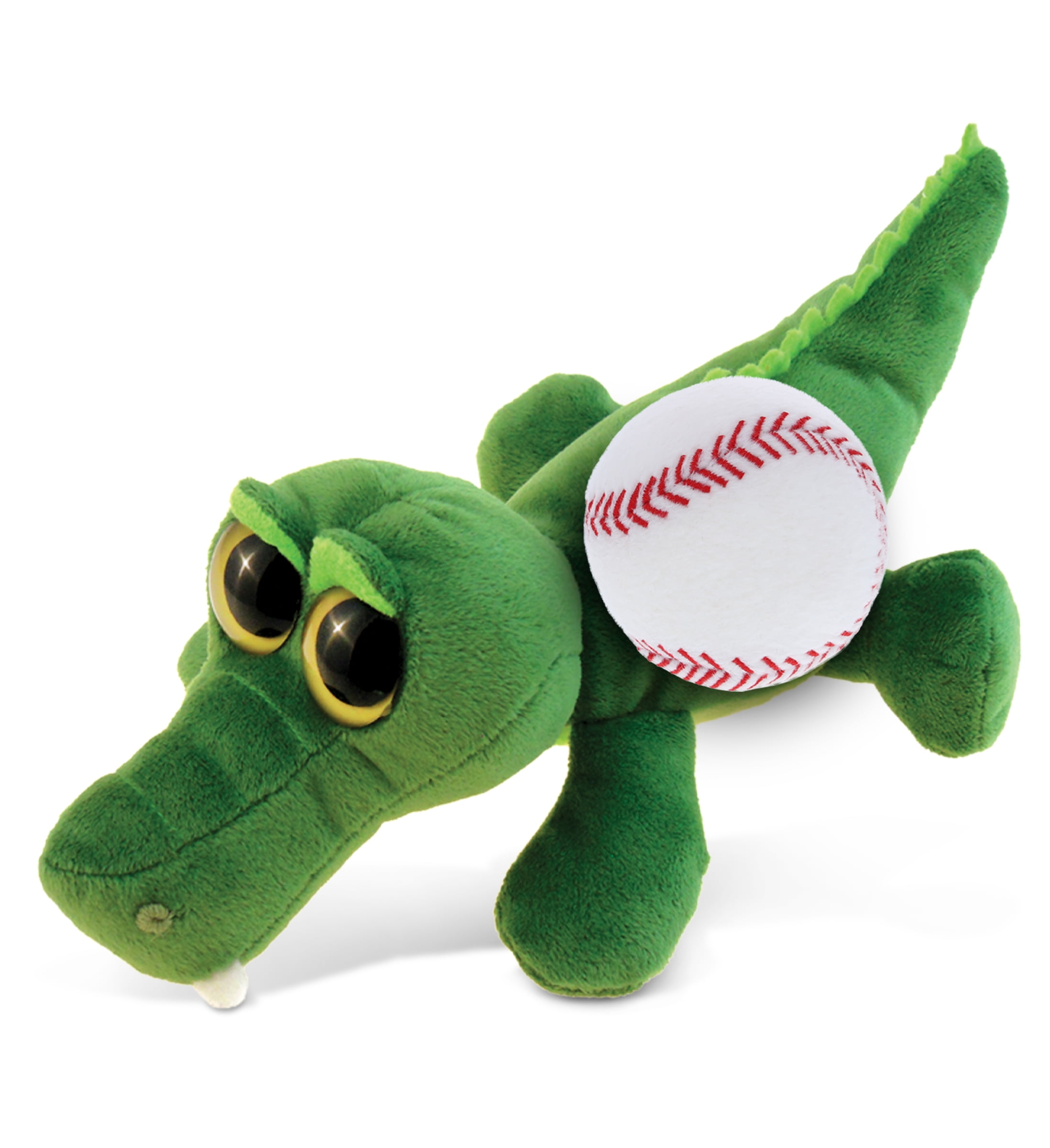 DolliBu Big Eye Alligator Stuffed Animal with Baseball Plush - Soft ...