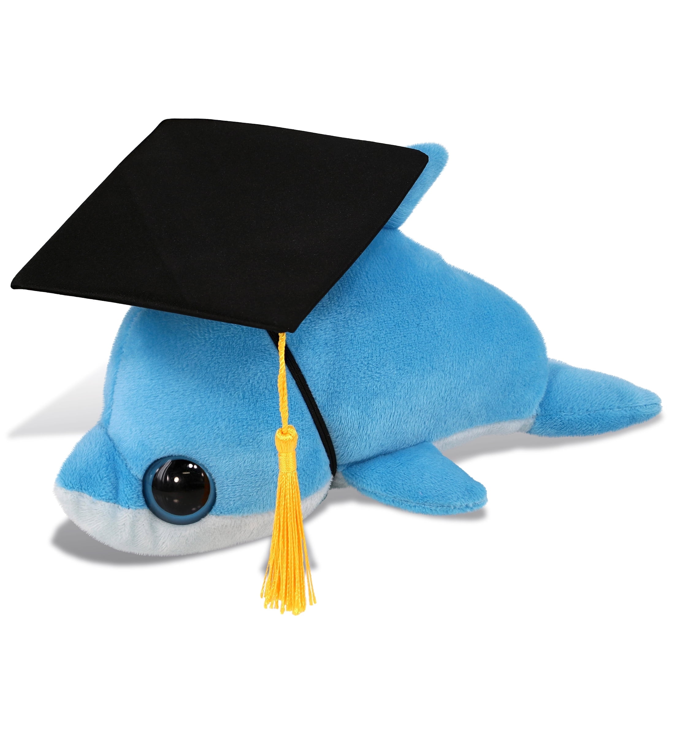 DolliBu Big Eye Dolphin Graduation Plush Toy - Super Soft Plush ...