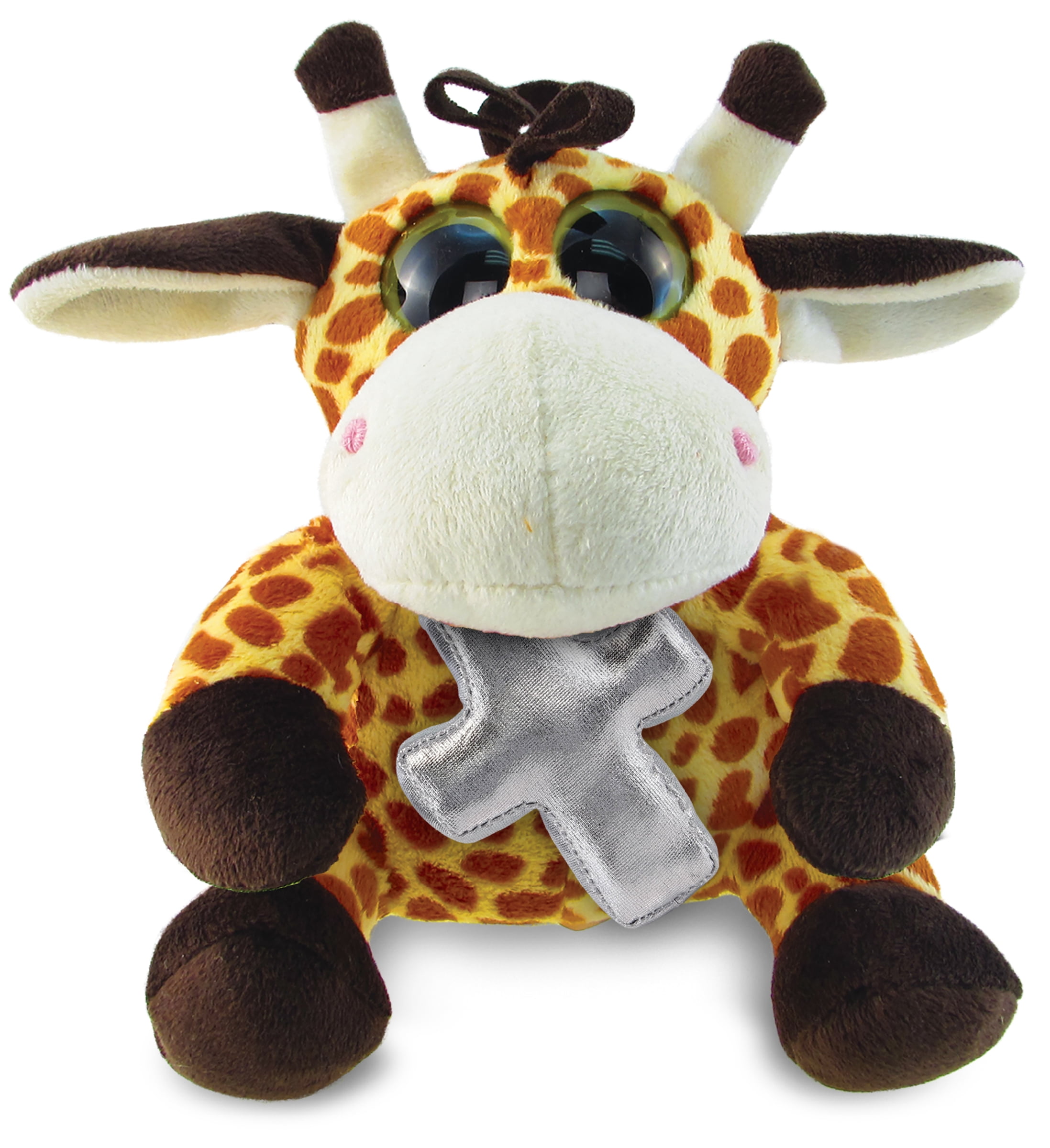 DolliBu Big Eye Giraffe Stuffed Animal with Silver Cross Plush ...