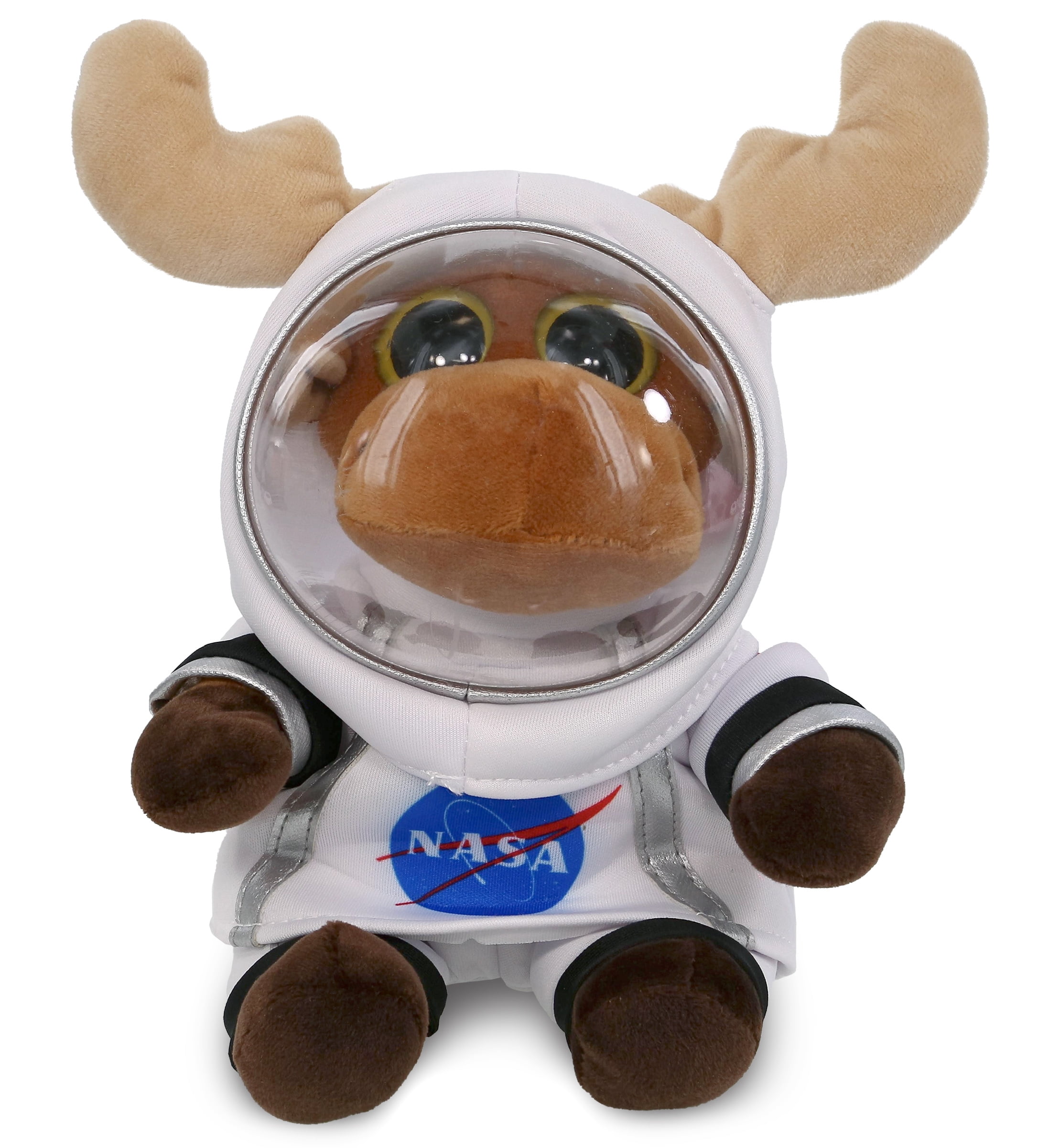 DolliBu Big Eye Moose Astronaut Plush Toy - Super Soft Wild Life ...